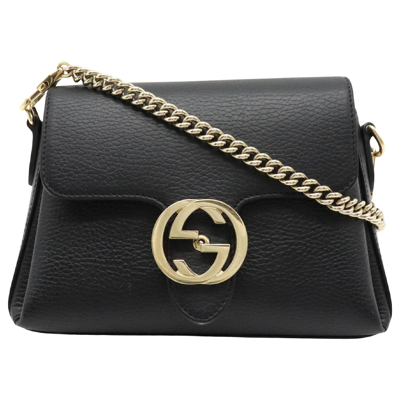 Gucci GG Marmont Black Leather ref.735477 - Joli Closet