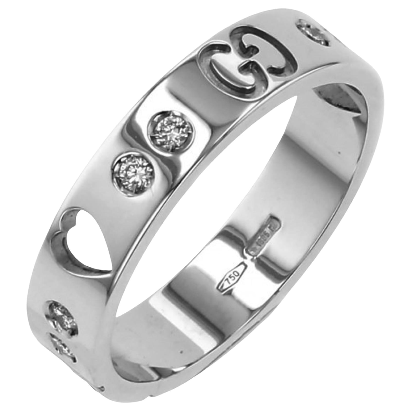 Gucci Icon Silvery White gold ref.737704 - Joli Closet