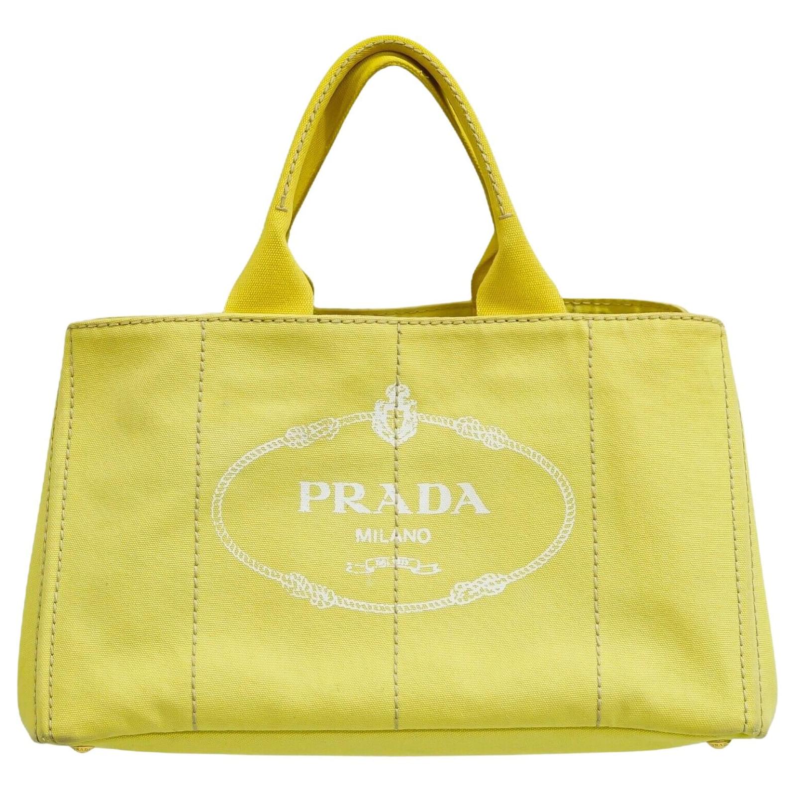 Prada Canapa Yellow Cloth ref.737723 - Joli Closet