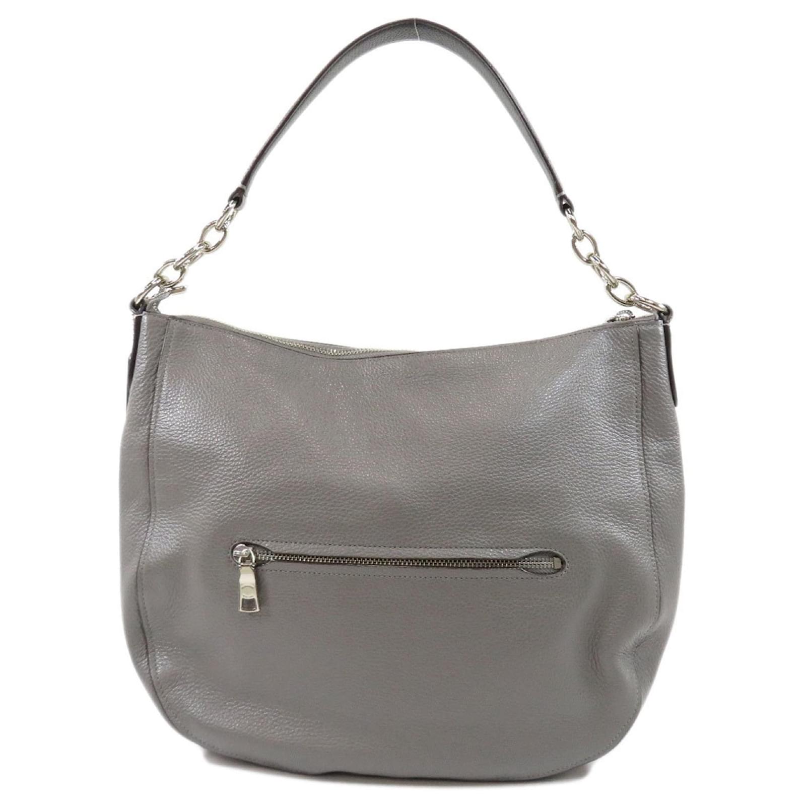 Coach Grey Leather ref.739097 - Joli Closet