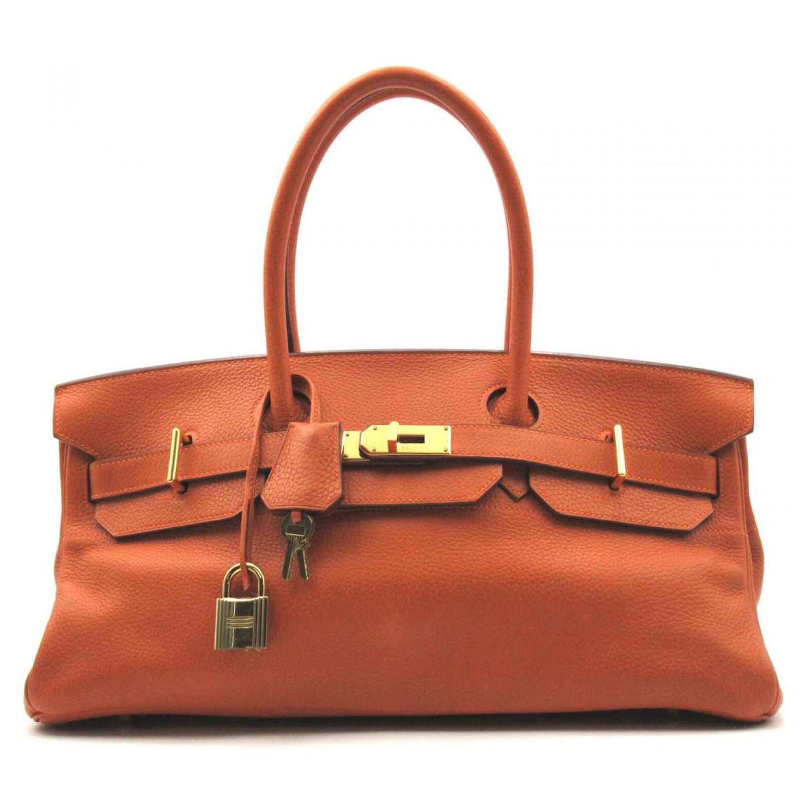 Hermès Clemence JPG Birkin 42 Orange Pony-style calfskin ref.739266 ...