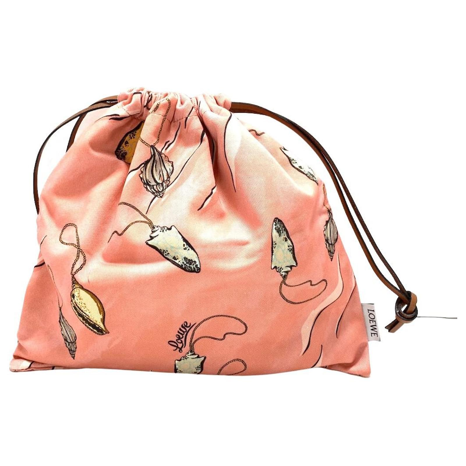 Loewe Drawstring Pouch Pink Cloth ref.739296 - Joli Closet