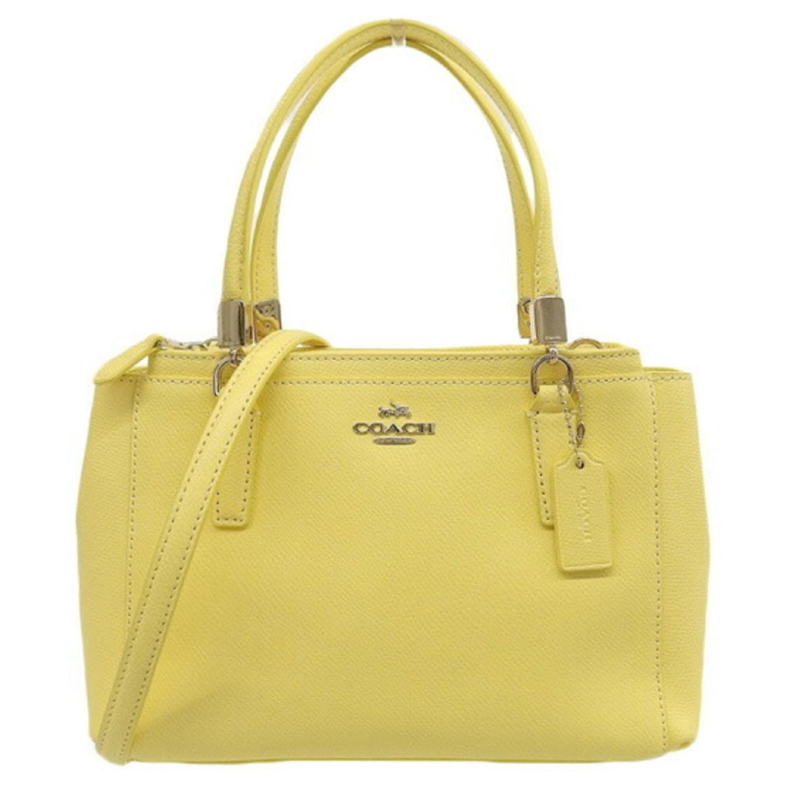 Coach Yellow Leather ref.739342 - Joli Closet