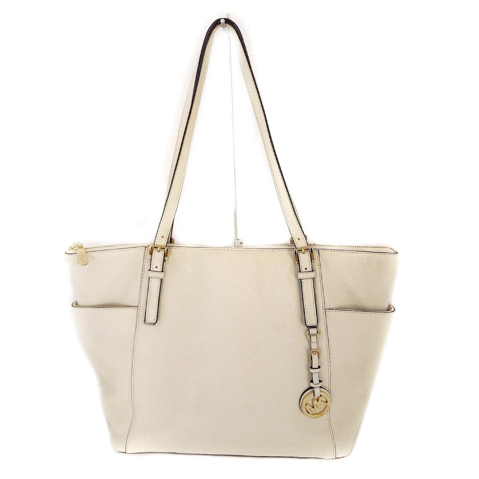 Michael Kors Jet Set White Leather ref.739383 - Joli Closet