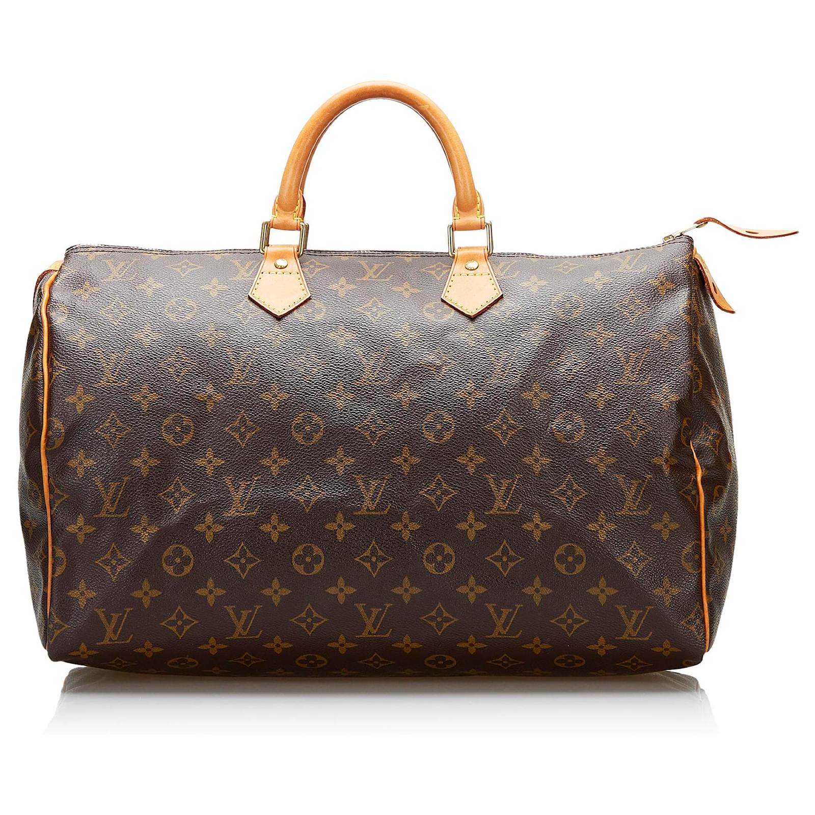 Louis Vuitton Brown Monogram Speedy 40 Cloth ref.739488 - Joli Closet
