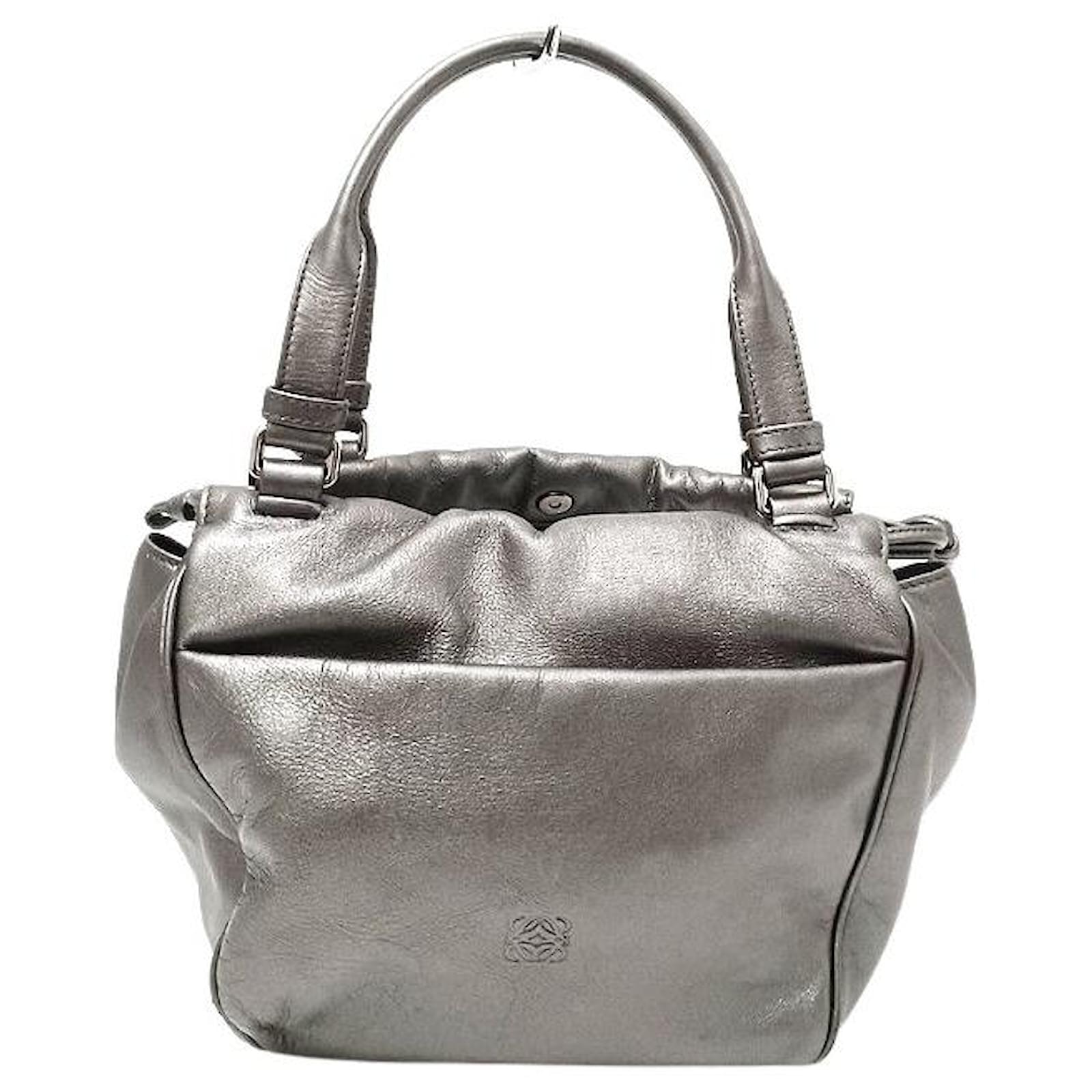 Loewe Grey Leather ref.739525 - Joli Closet