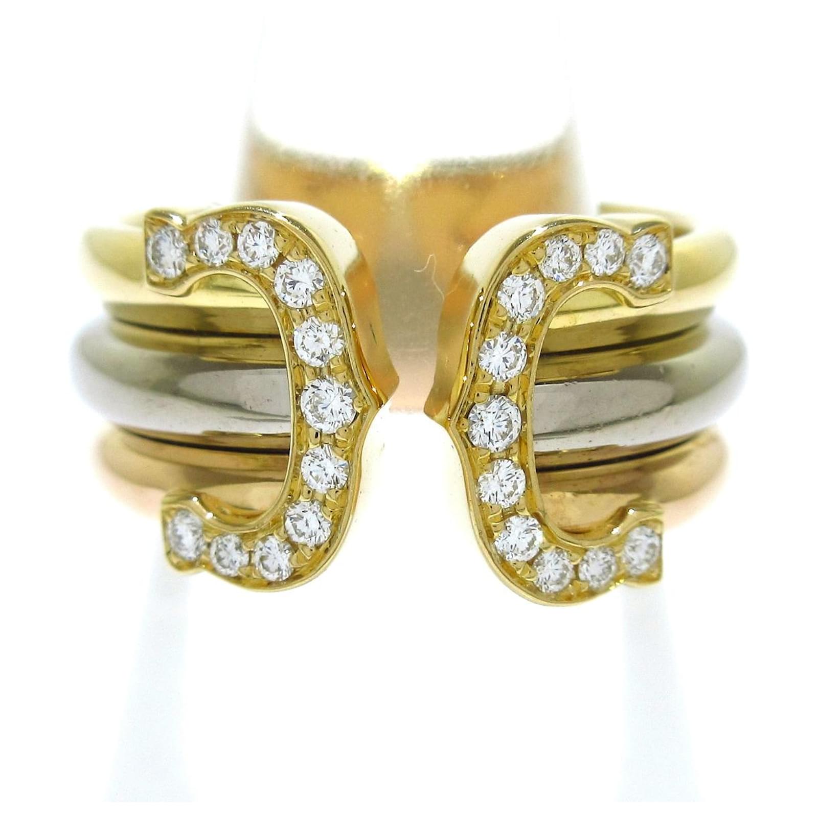 cartier 2C C2 Or jaune Doré ref.739550 - Joli Closet