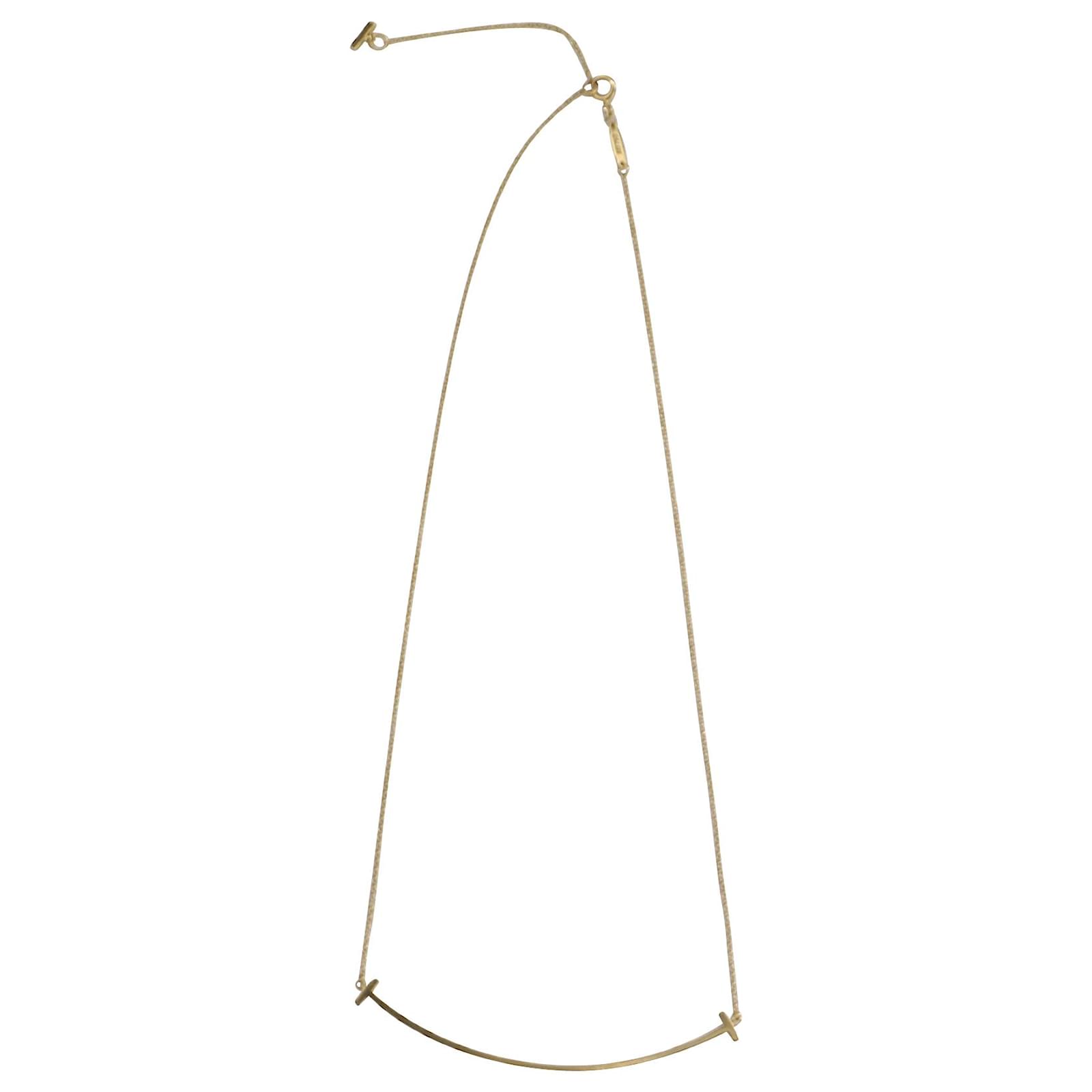 Tiffany & Co Tiffany T Smile Large Pendant in Yellow 18K Gold Metal ref ...