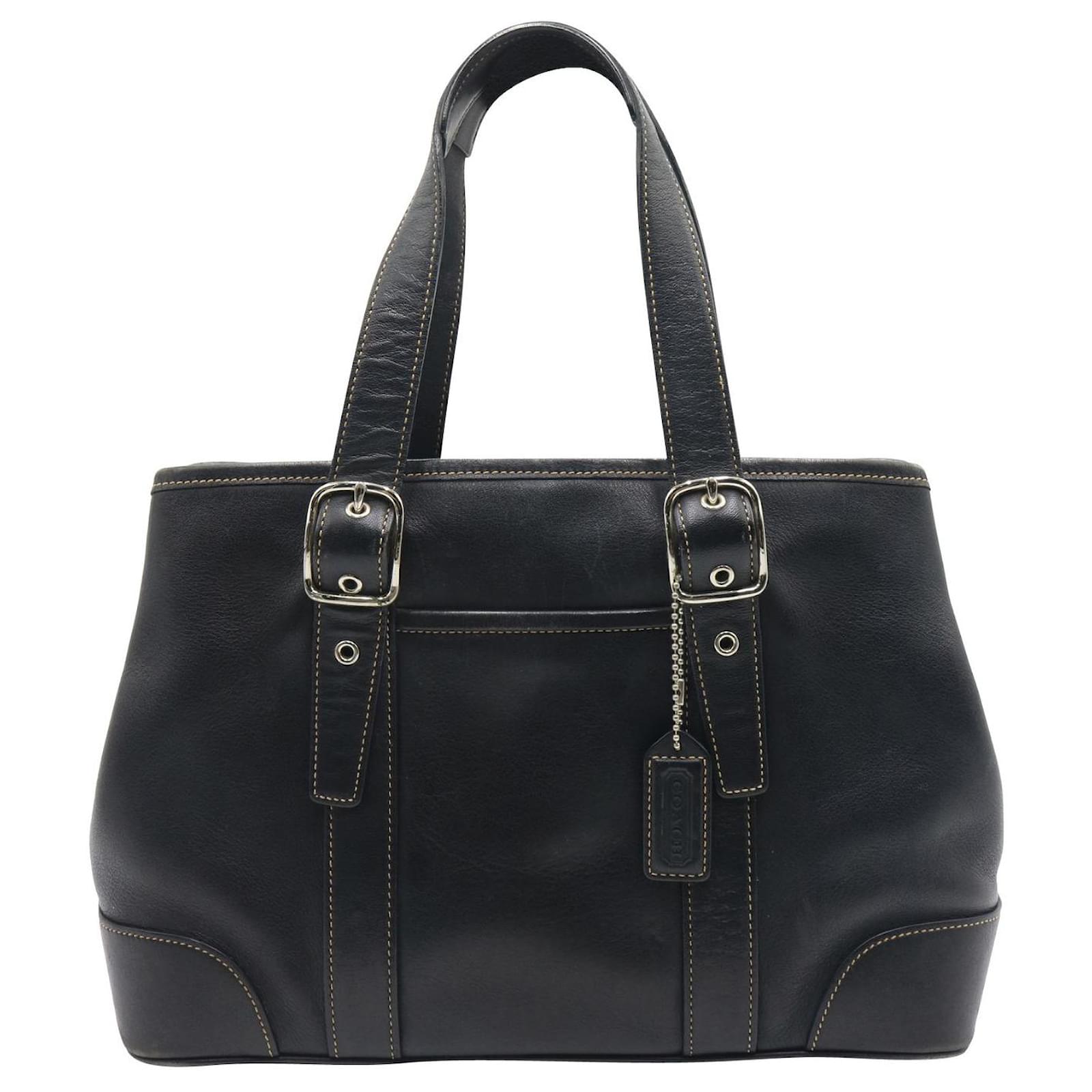 Coach Sac à main cartable en cuir noir ref.740249 - Joli Closet