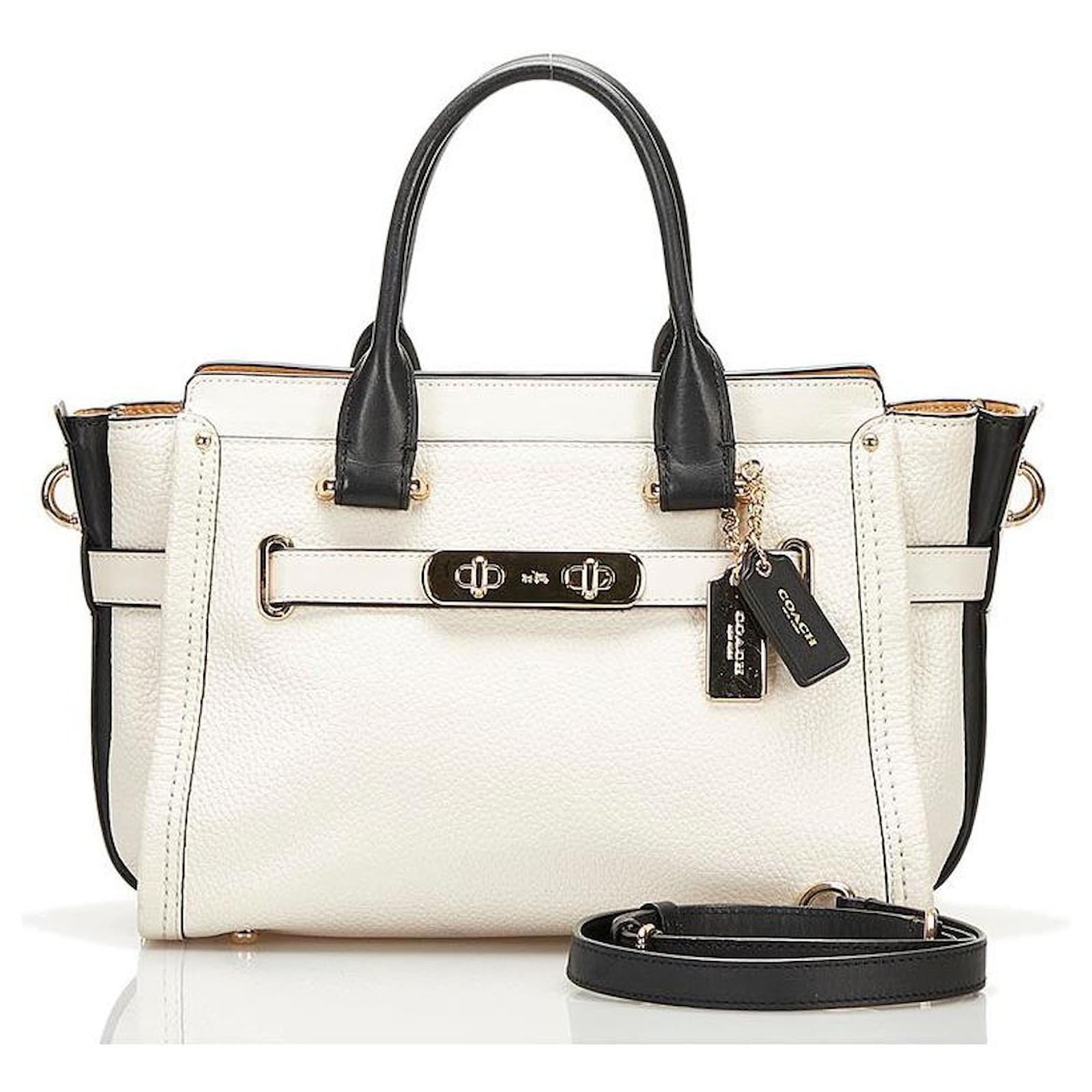 COACH SWAGGER 27 Sac à main cabas beige (Vendu) - Joli Closet