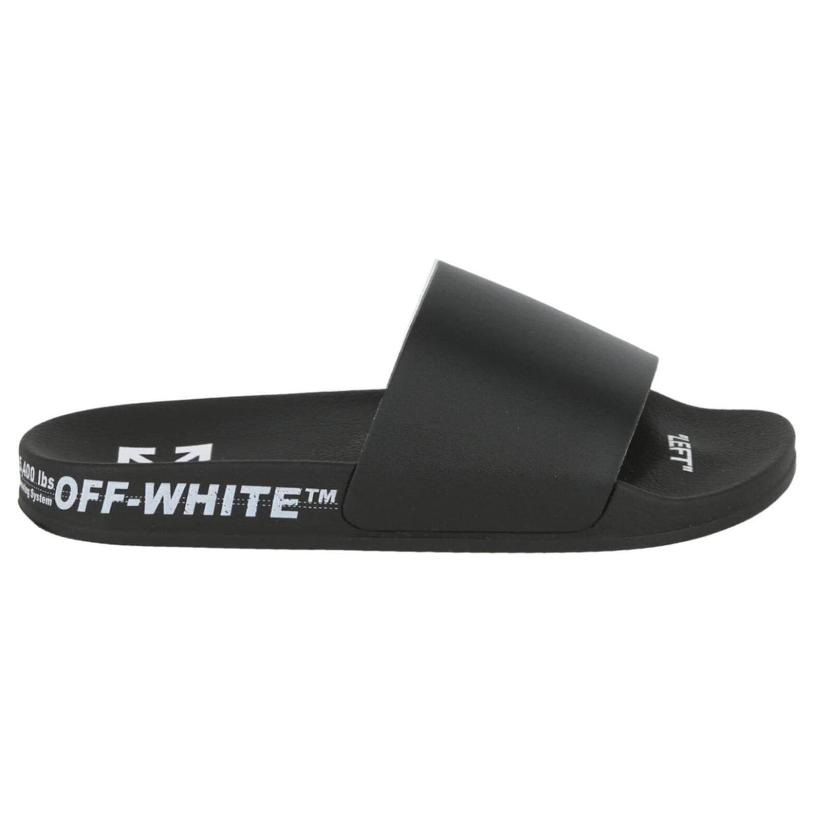 Off White Off-White Industrial Belt Slides Black ref.741097 - Joli Closet