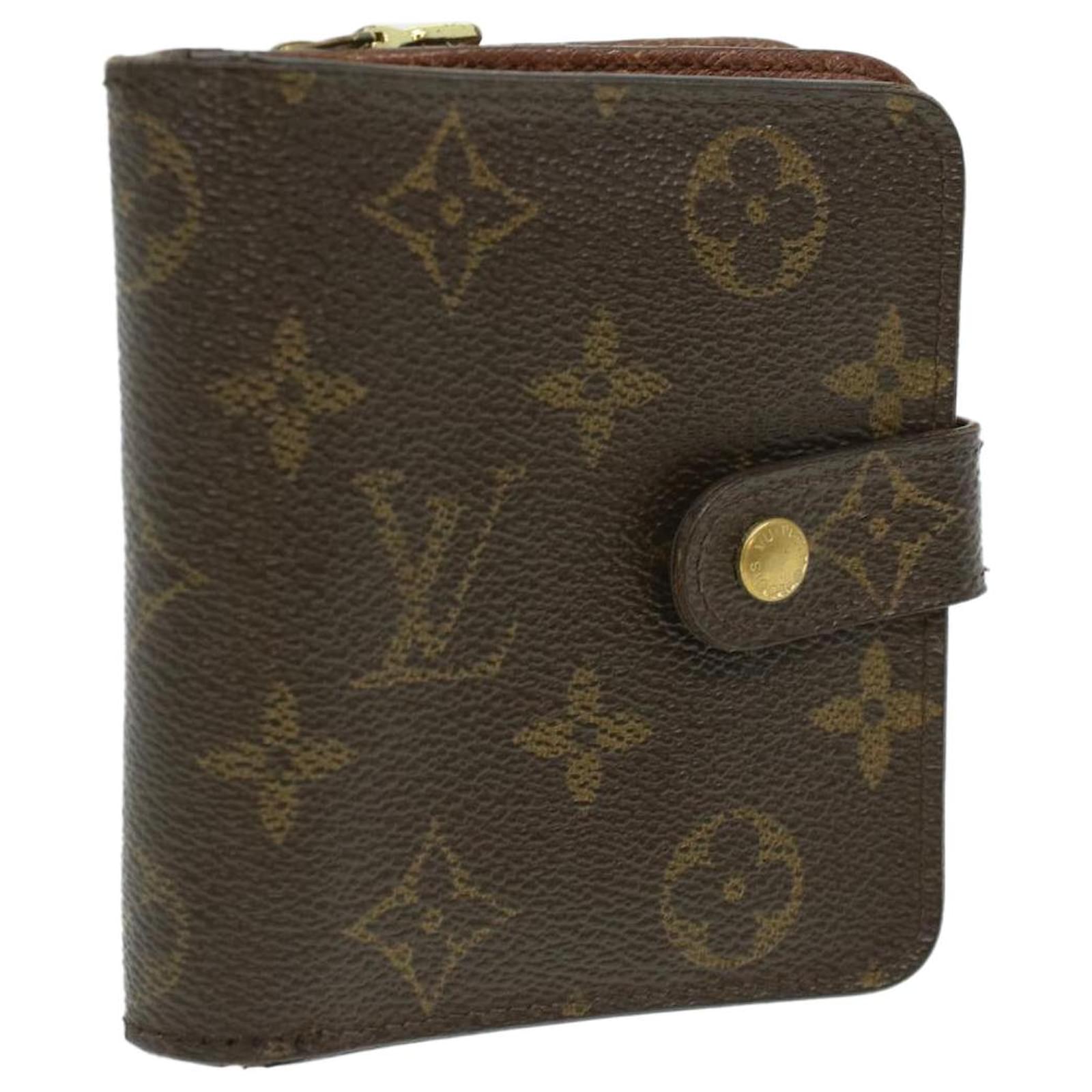 Louis Vuitton Compact zip Brown Cloth ref.743812 - Joli Closet