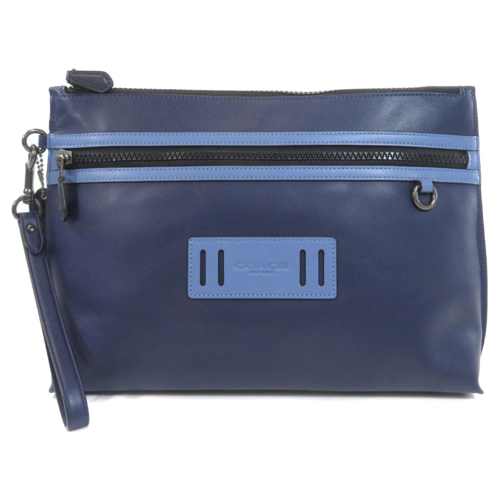 Coach Navy blue Leather ref.744994 - Joli Closet