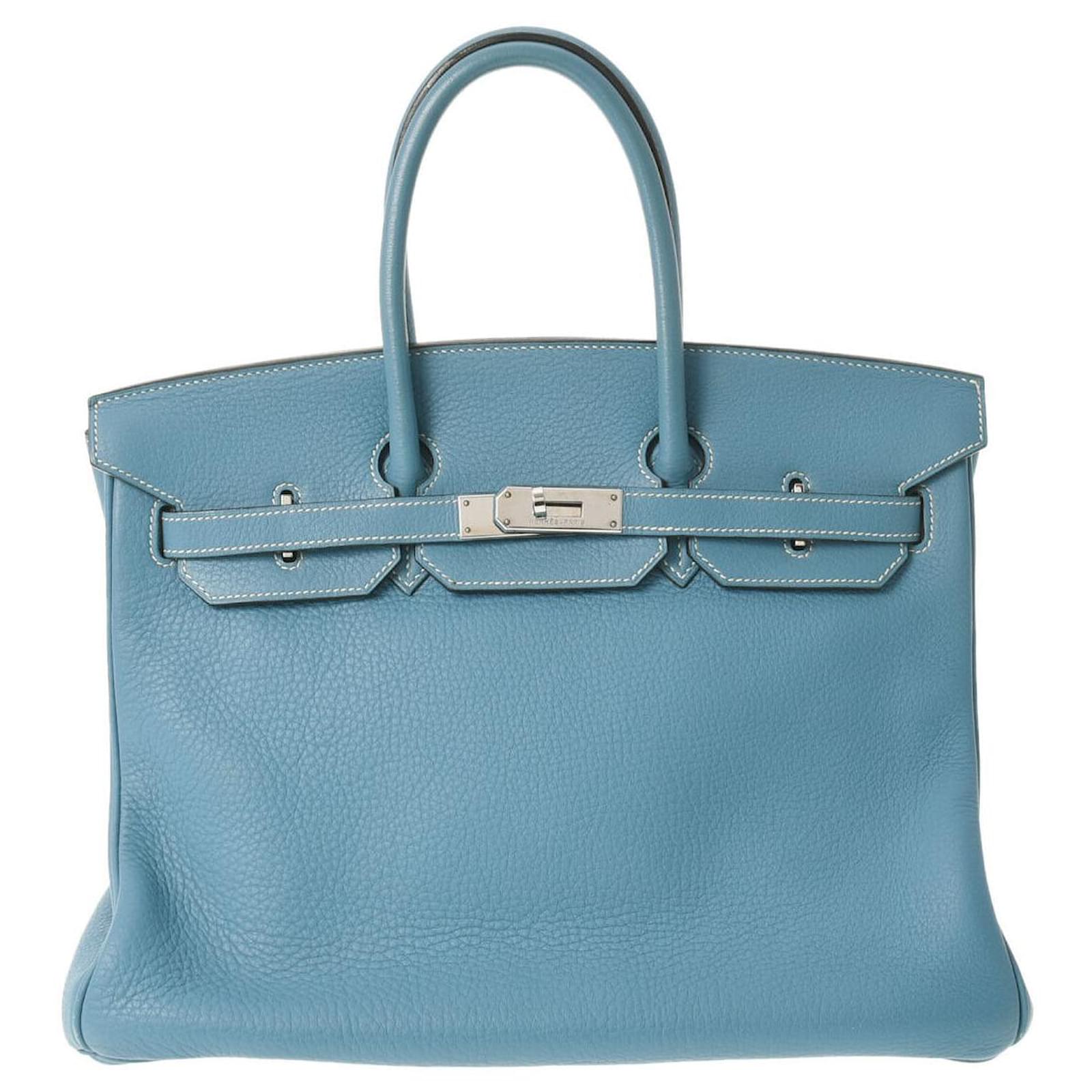Hermès HERMES BIRKIN Blue Leather ref.745051 - Joli Closet