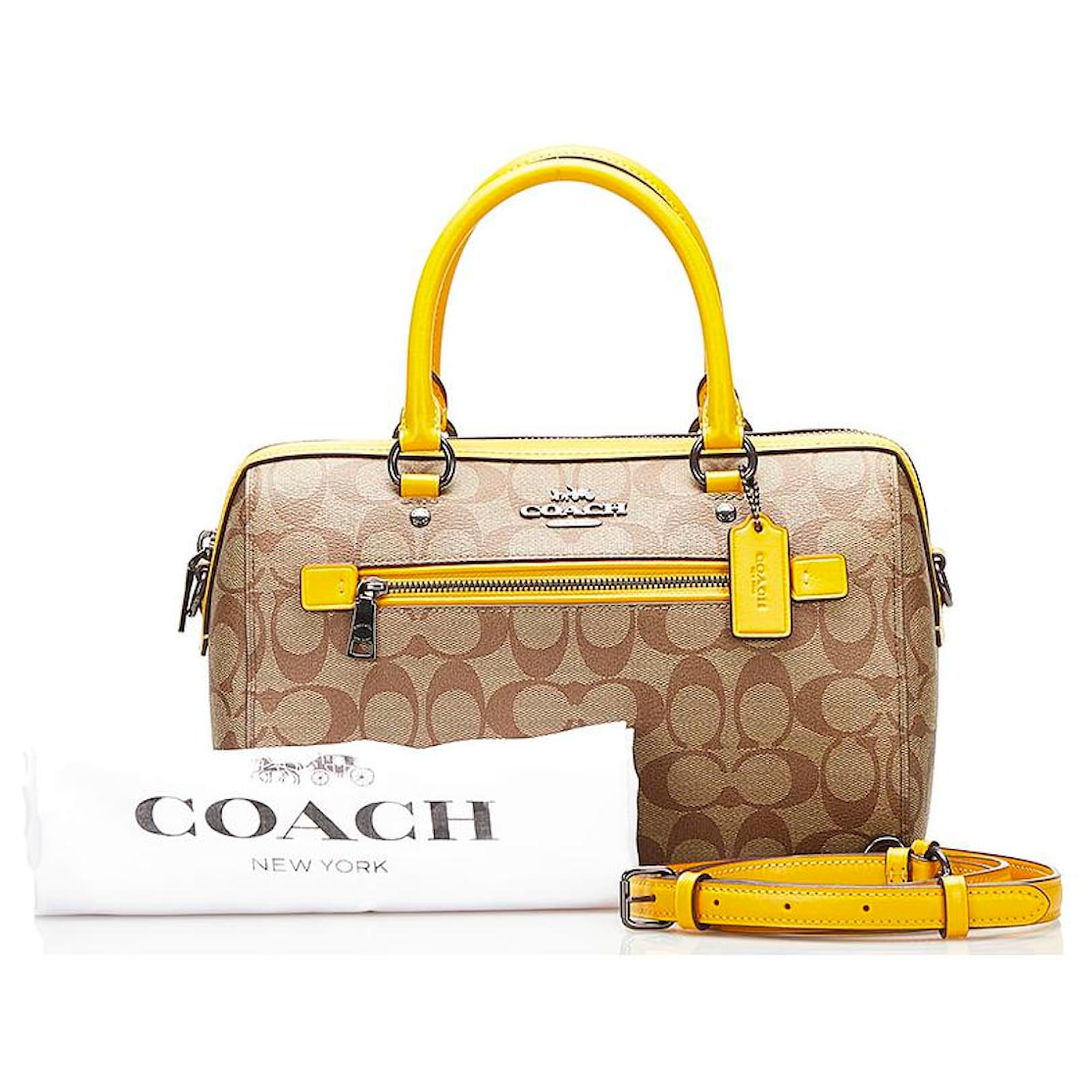 Coach Signature Sac Boston Marron ref.745312 - Joli Closet