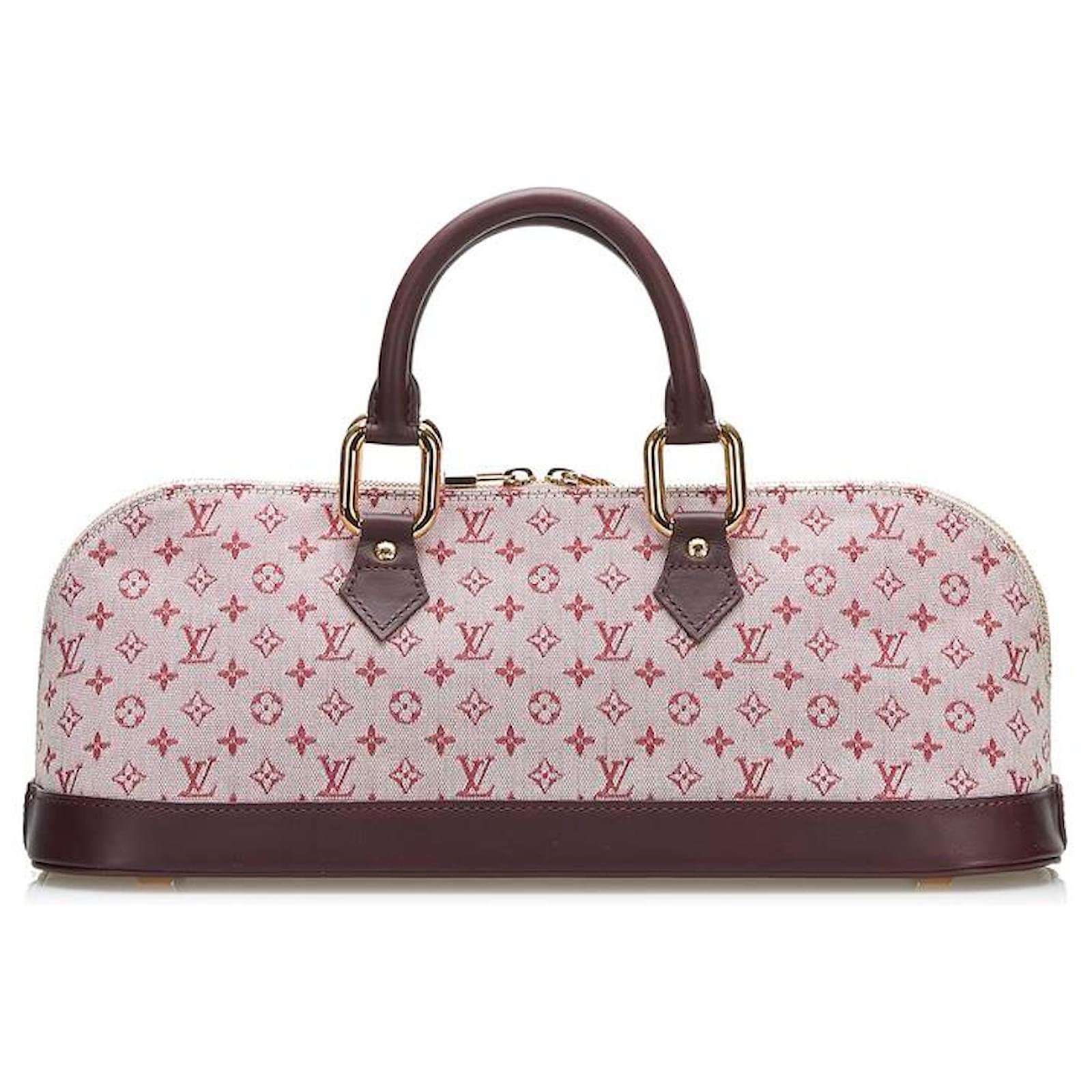 Louis Vuitton Monogramme Mini Lin Alma Long M92207 Toile Rose ref ...