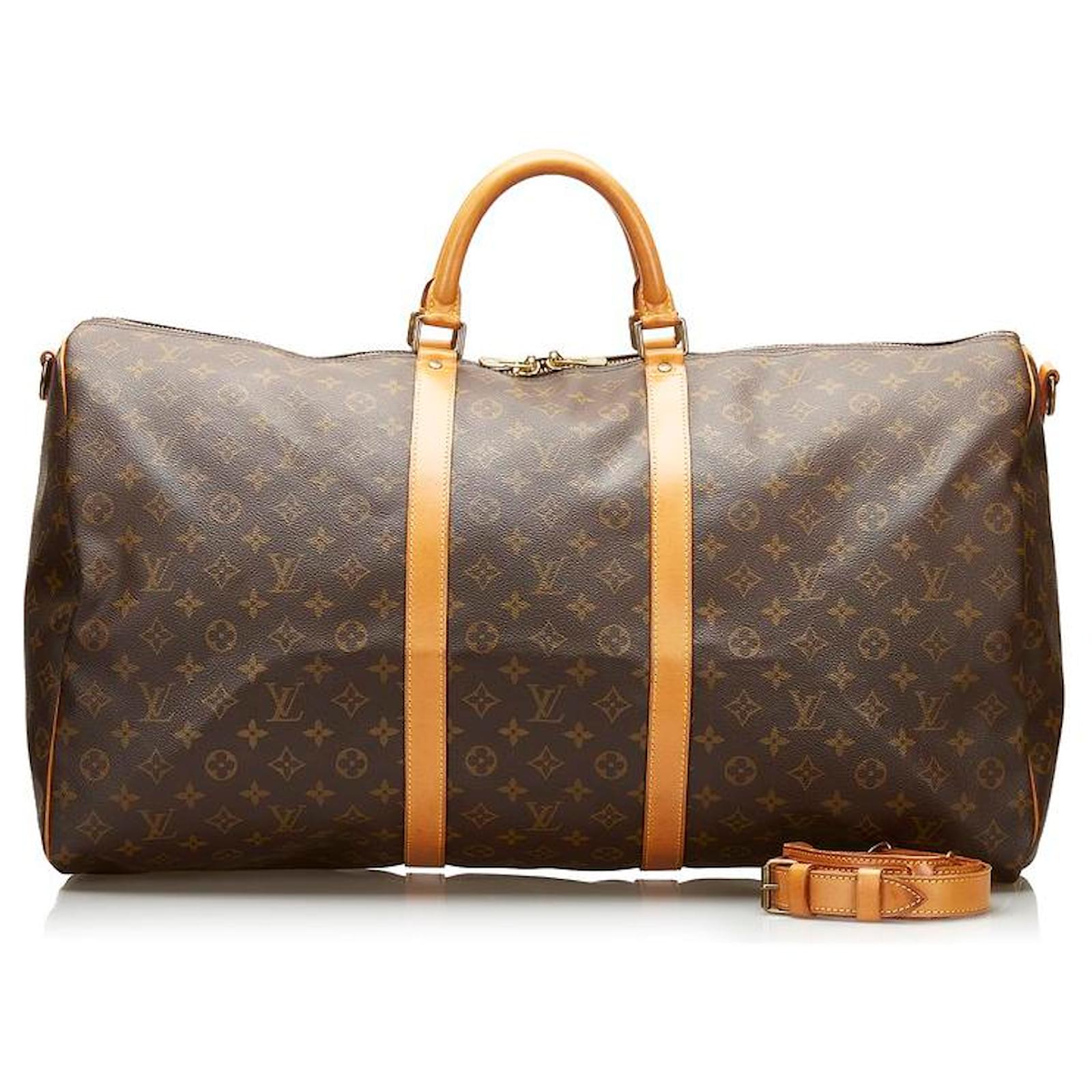 Louis Vuitton Monogram Keepall Bandouliere 60 Brown ref.745470 - Joli Closet