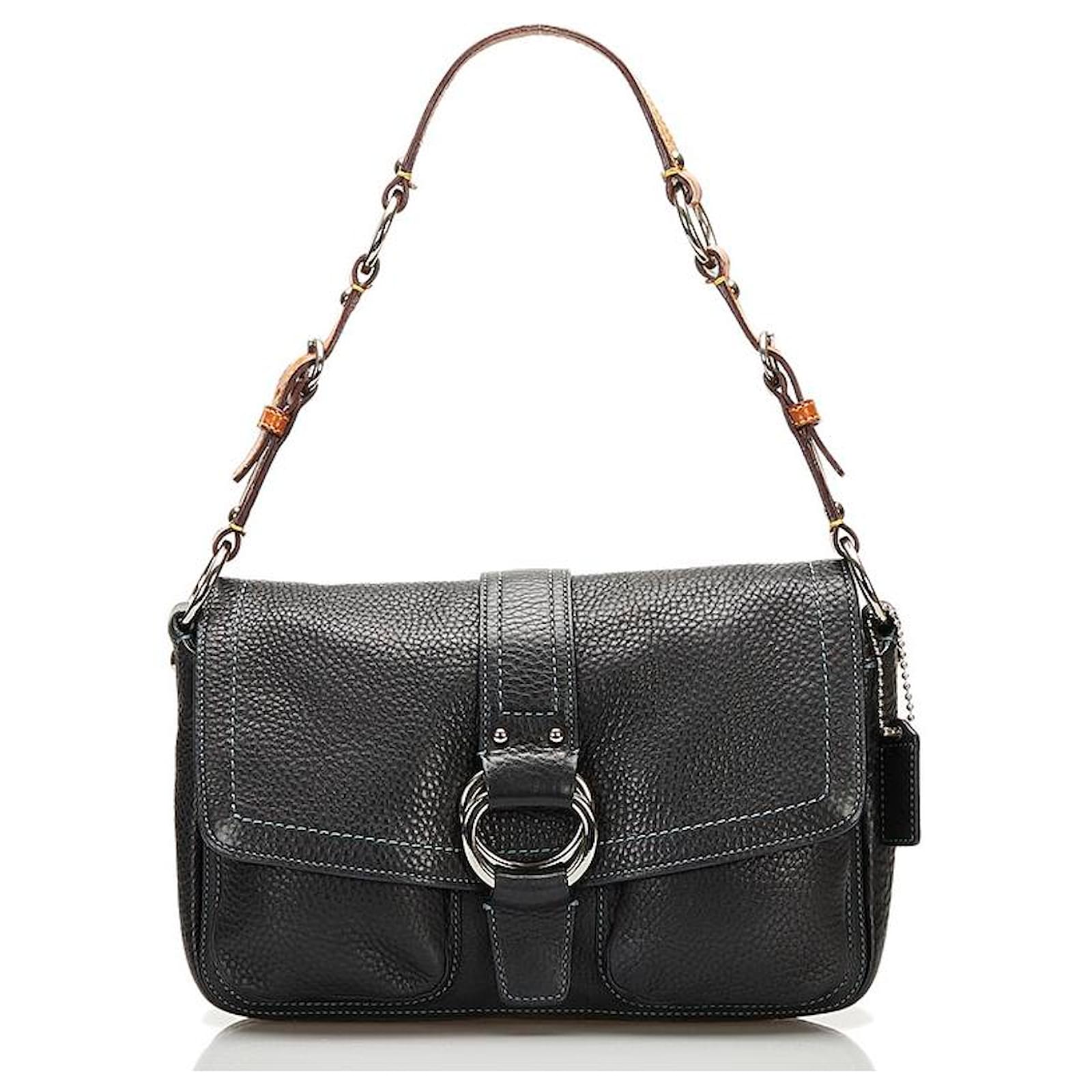 Coach Leather Shoulder Bag Black Pony-style calfskin ref.745522 - Joli ...