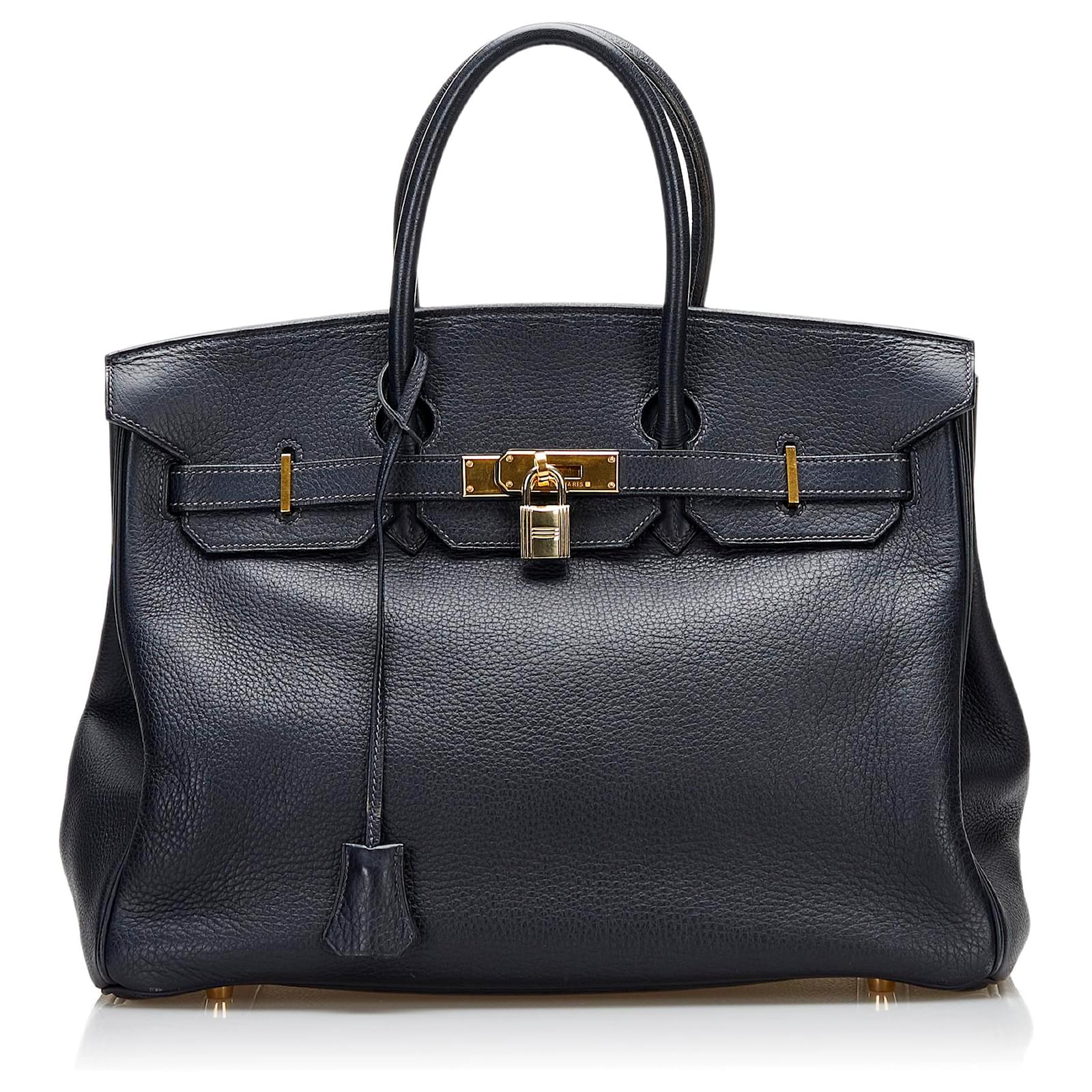 Hermès Hermes Black Birkin 35 Leather Pony-style calfskin ref.745548 ...