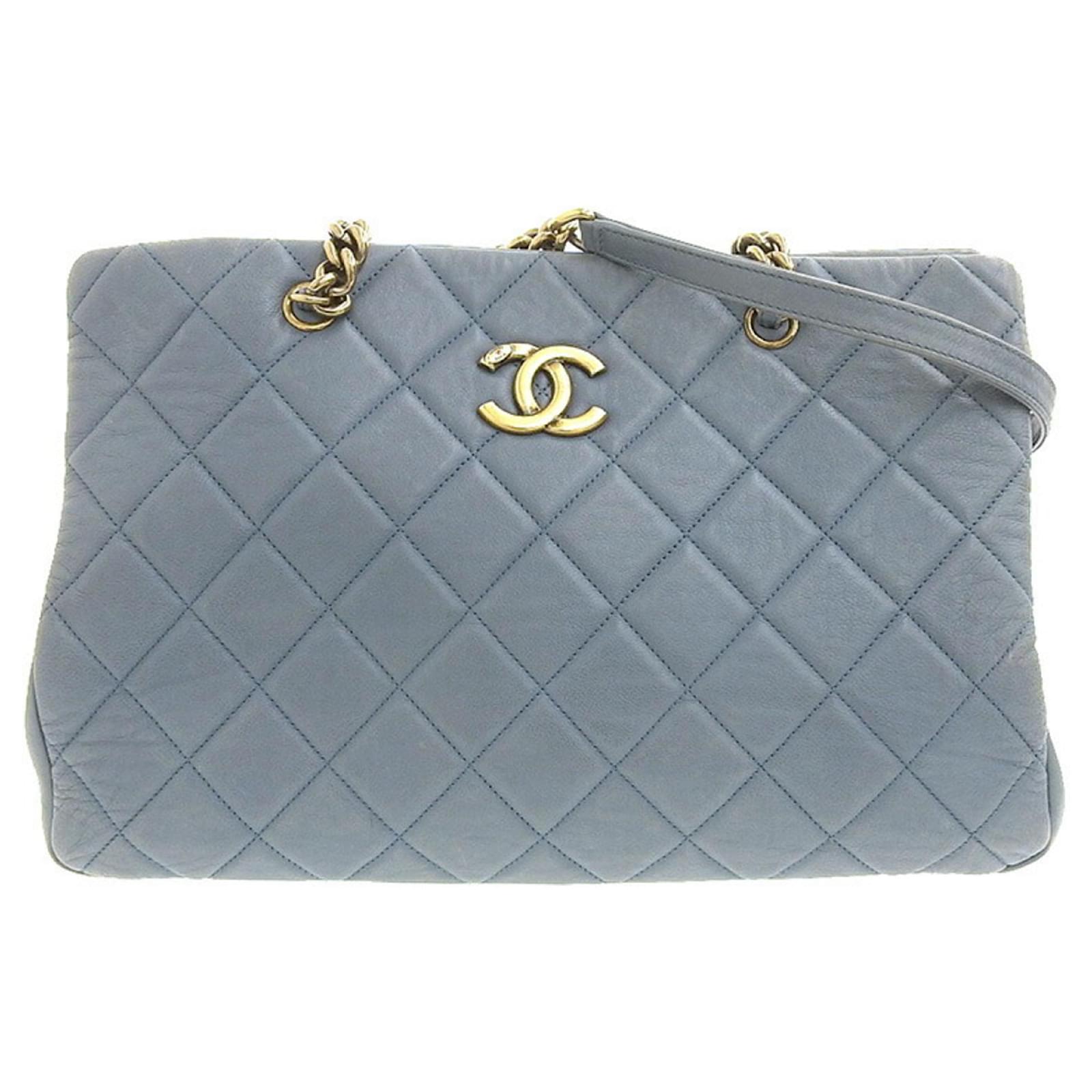Chanel Blue Leather ref.745654 - Joli Closet