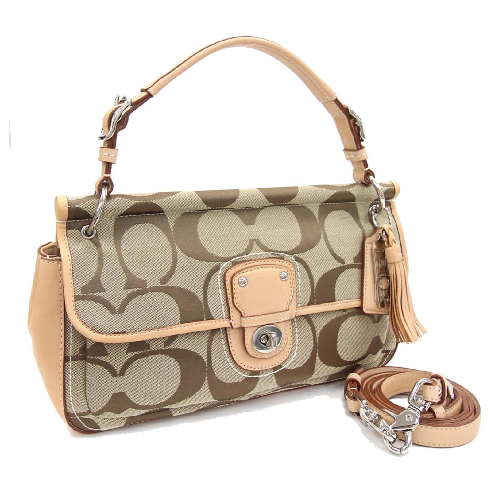 Coach Signature Beige Cloth ref.745788 - Joli Closet