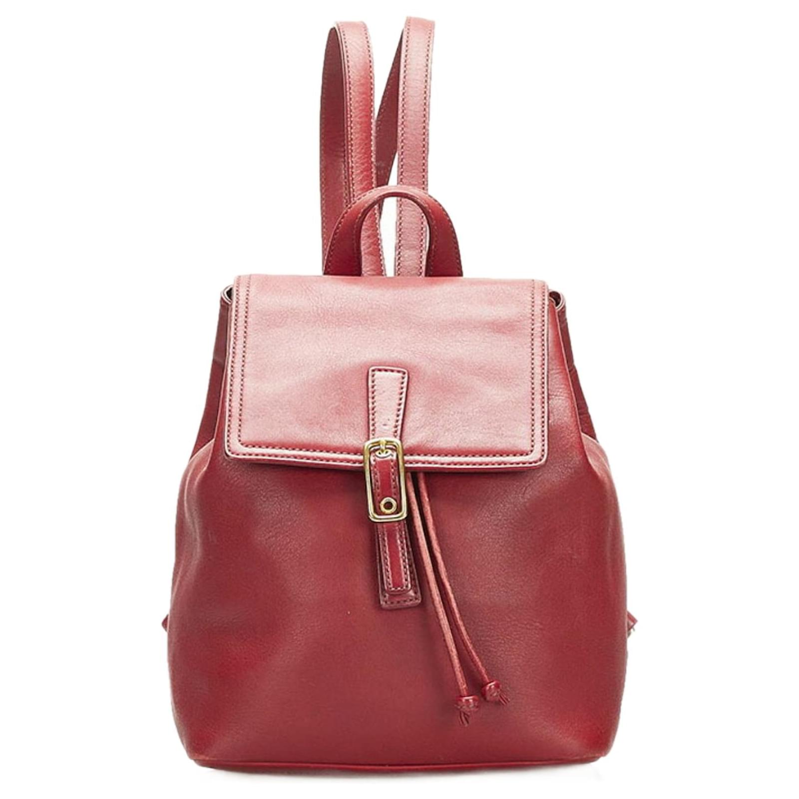 Coach Signature Red Leather ref.746052 - Joli Closet