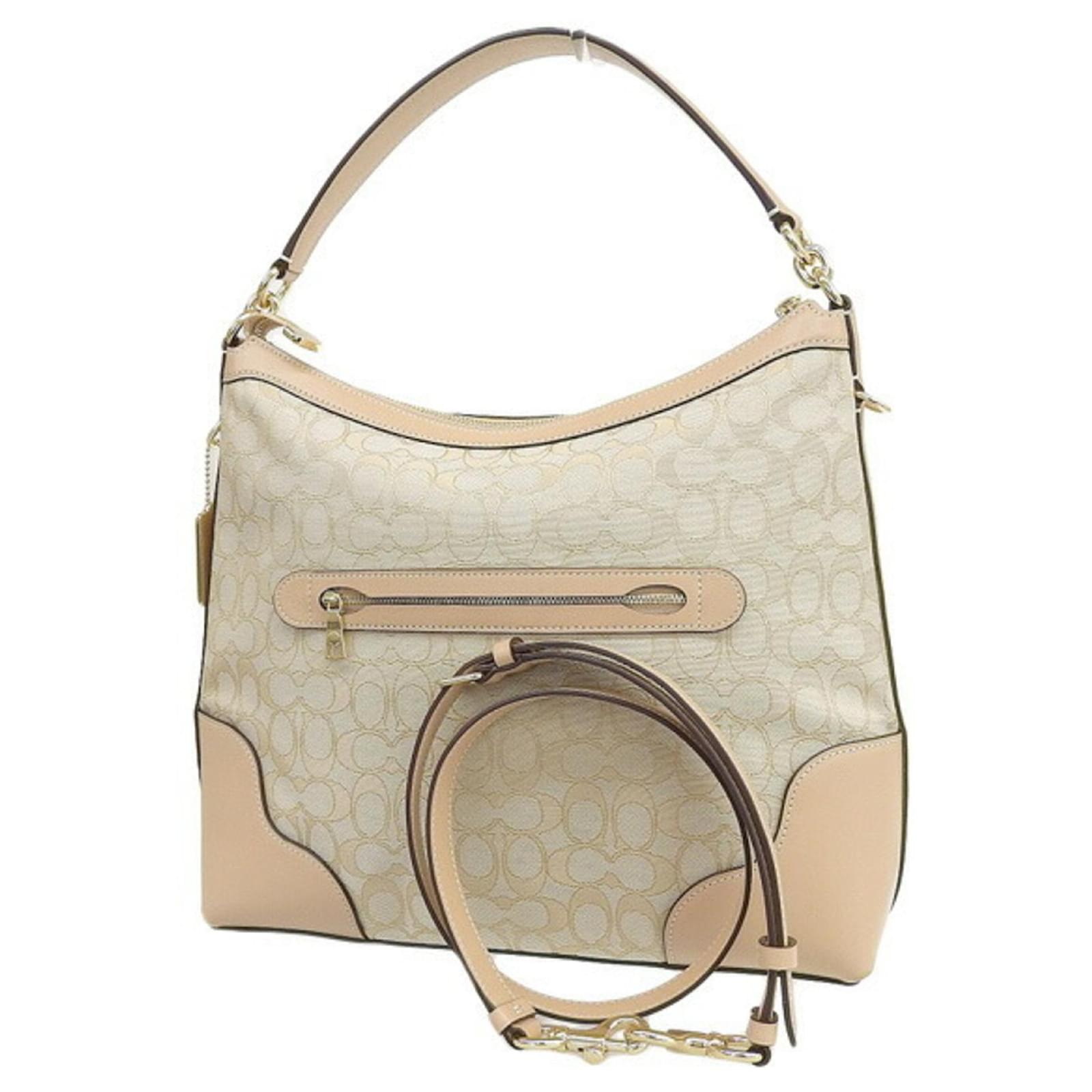 Coach Signature Beige Cloth ref.746499 - Joli Closet