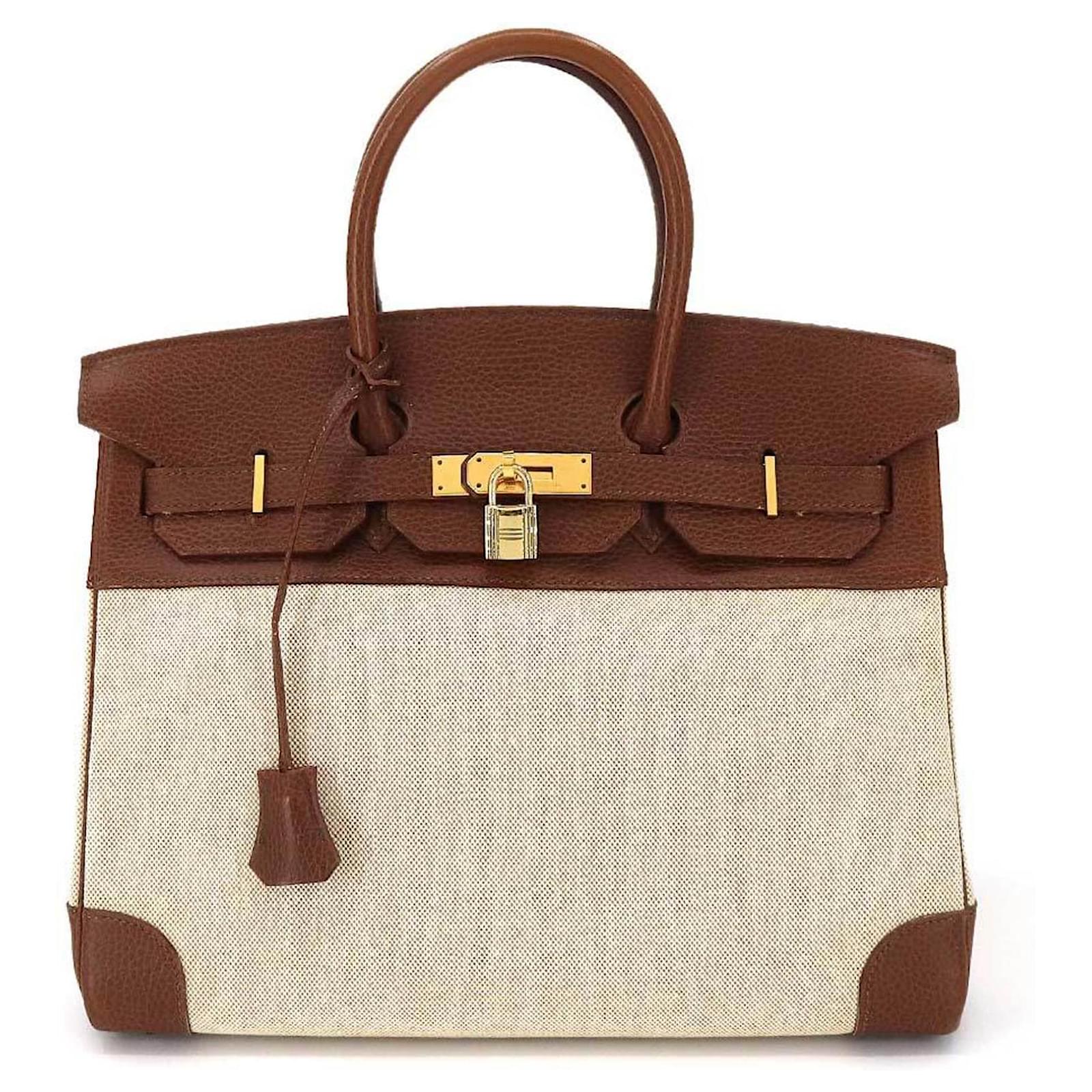 Hermès HERMES BIRKIN 35 Multiple colors Cloth ref.747045 - Joli Closet
