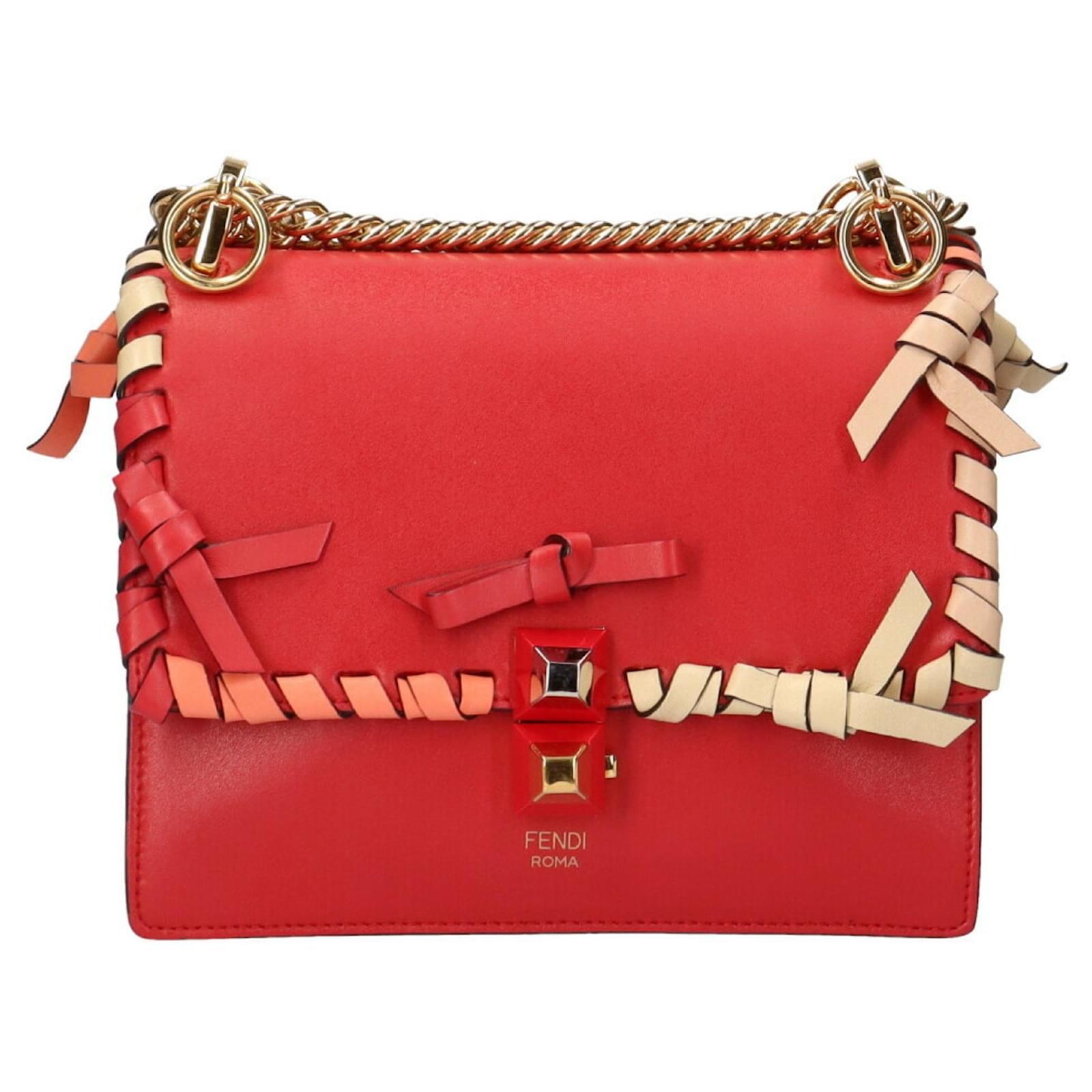 Fendi Red Leather ref.748536 - Joli Closet