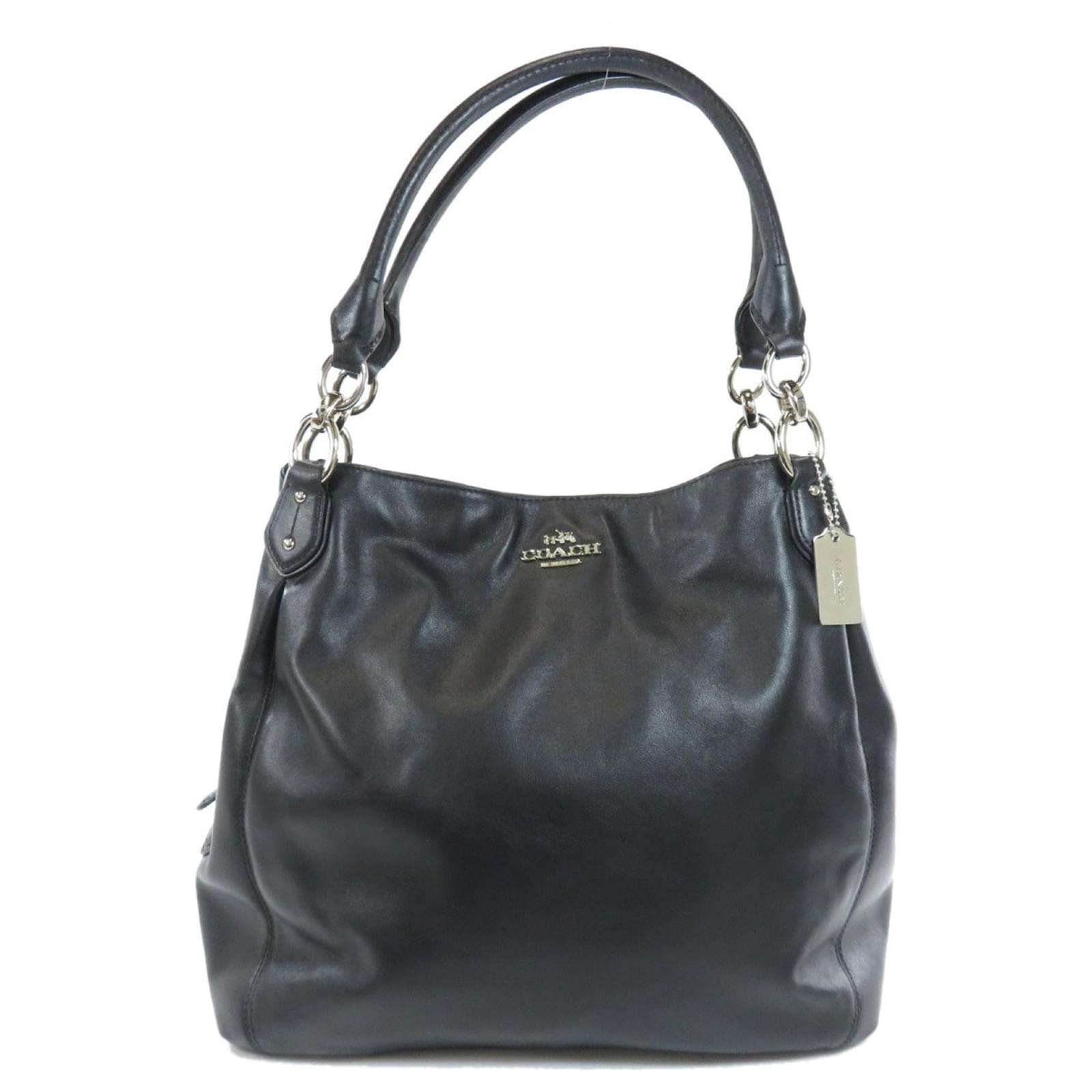 Coach Black Leather ref.748633 - Joli Closet