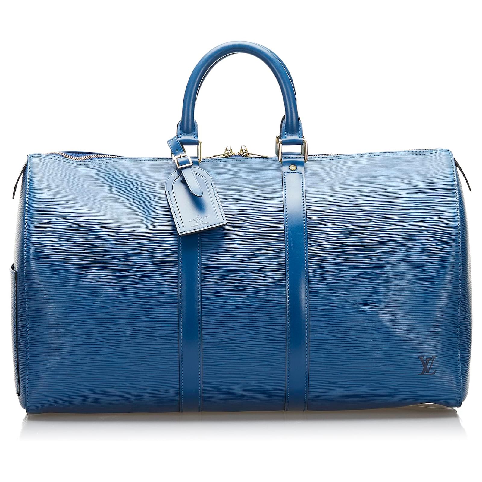 Louis Vuitton Blue Epi Keepall 45 Leather ref.748822 - Joli Closet