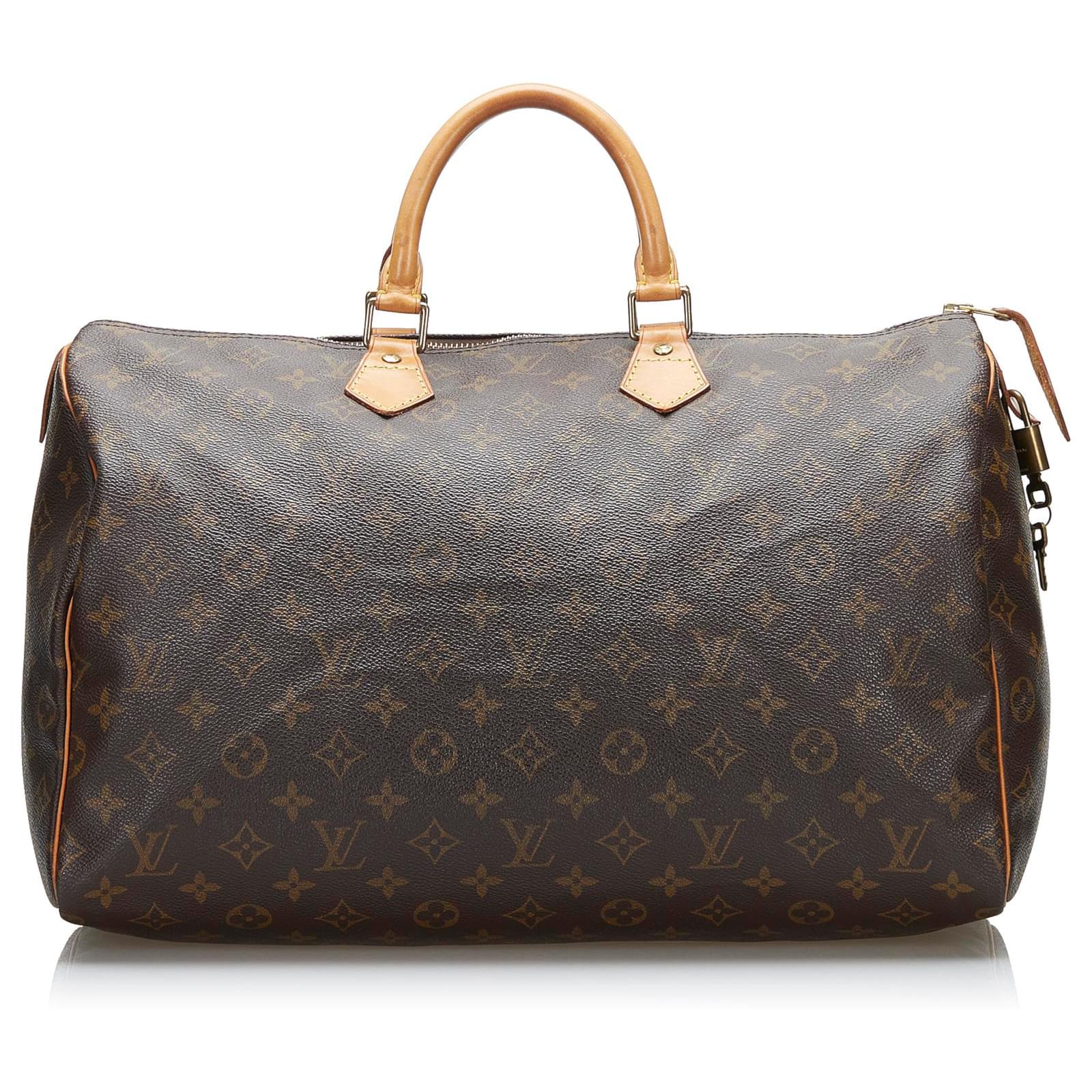 Louis Vuitton Brown Monogram Speedy 40 Cloth ref.748829 - Joli Closet