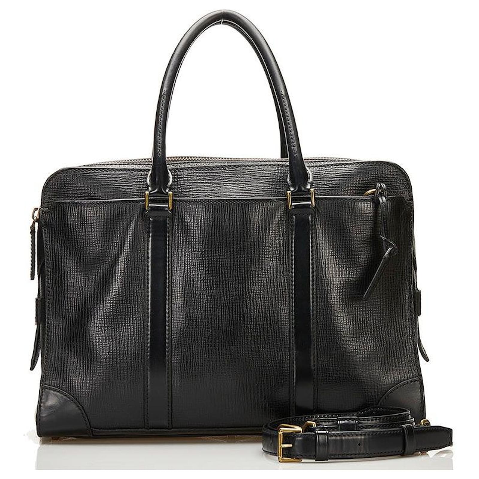 coach Leather Briefcase black Pony-style calfskin ref.748842 - Joli Closet