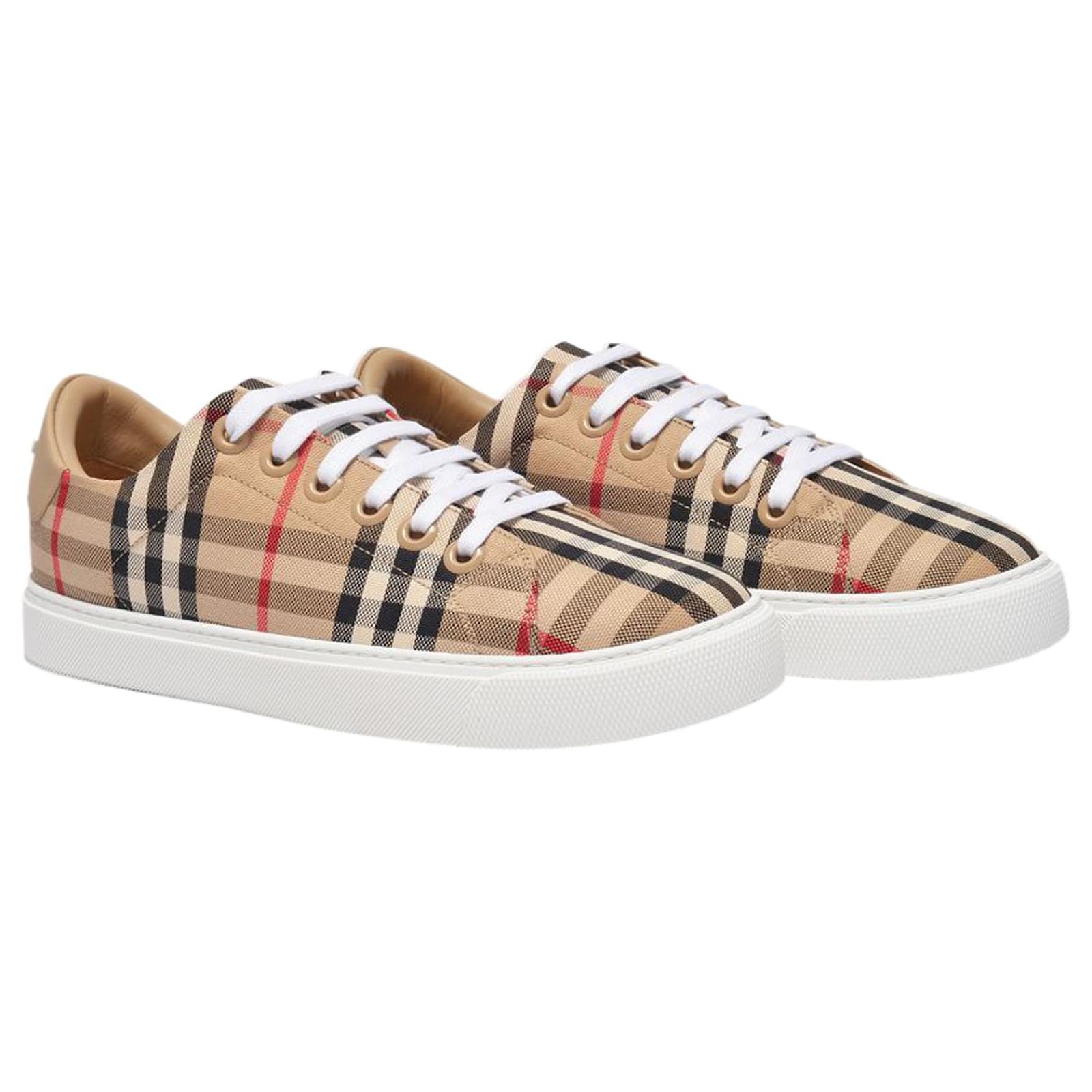 Lf Tnr Newalbridge Lchk Sneakers - Burberry - Beige - Cotton ref.748915 ...
