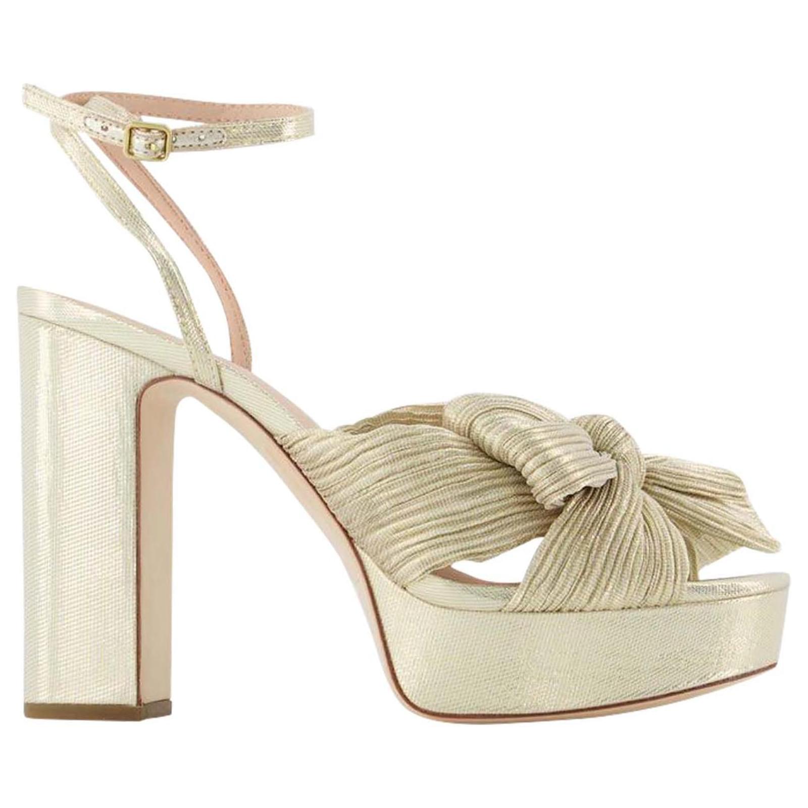 Natalia Sandals - Loeffler Randall - Platinium - Leather Metallic ref ...
