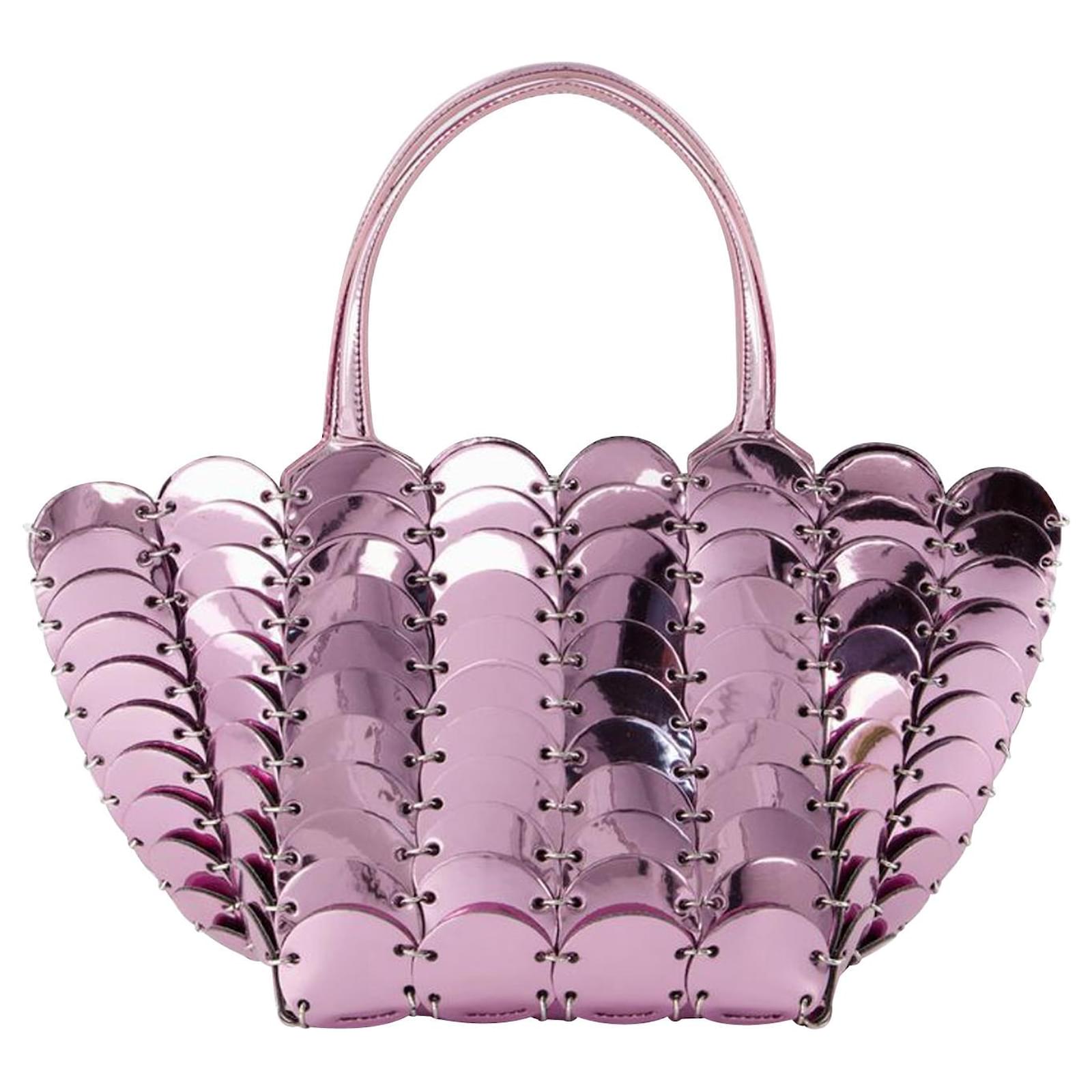 Sac Hobo Pacoio Mini Cab - Paco Rabanne - Rose Fuschia - Synthétique ...