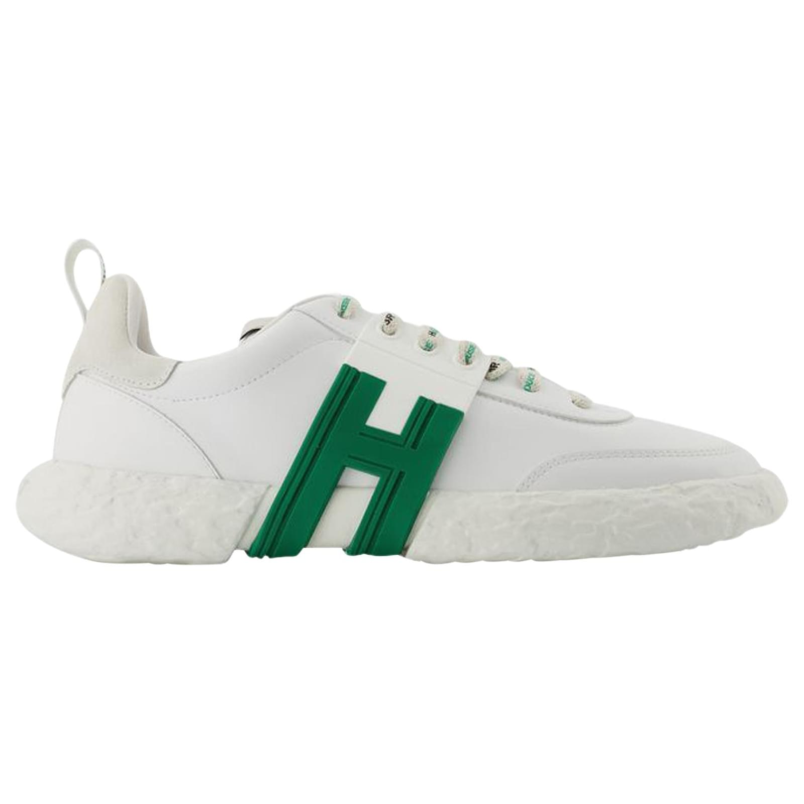 Hogan 3R Allacciato H Sneakers in White Leather ref.749251 - Joli Closet