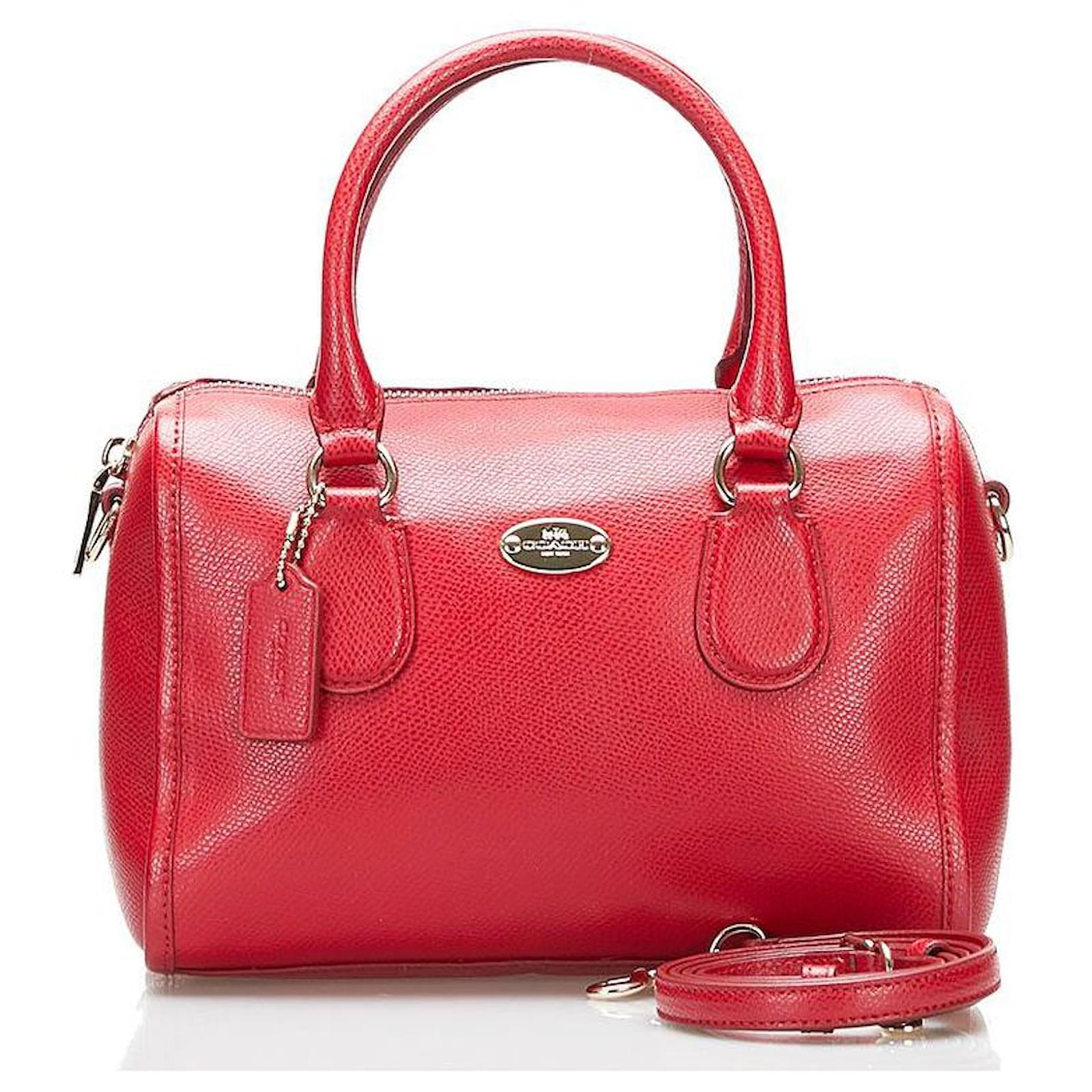 coach Bennett Cartable en cuir rouge Veau façon poulain ref.749402 ...
