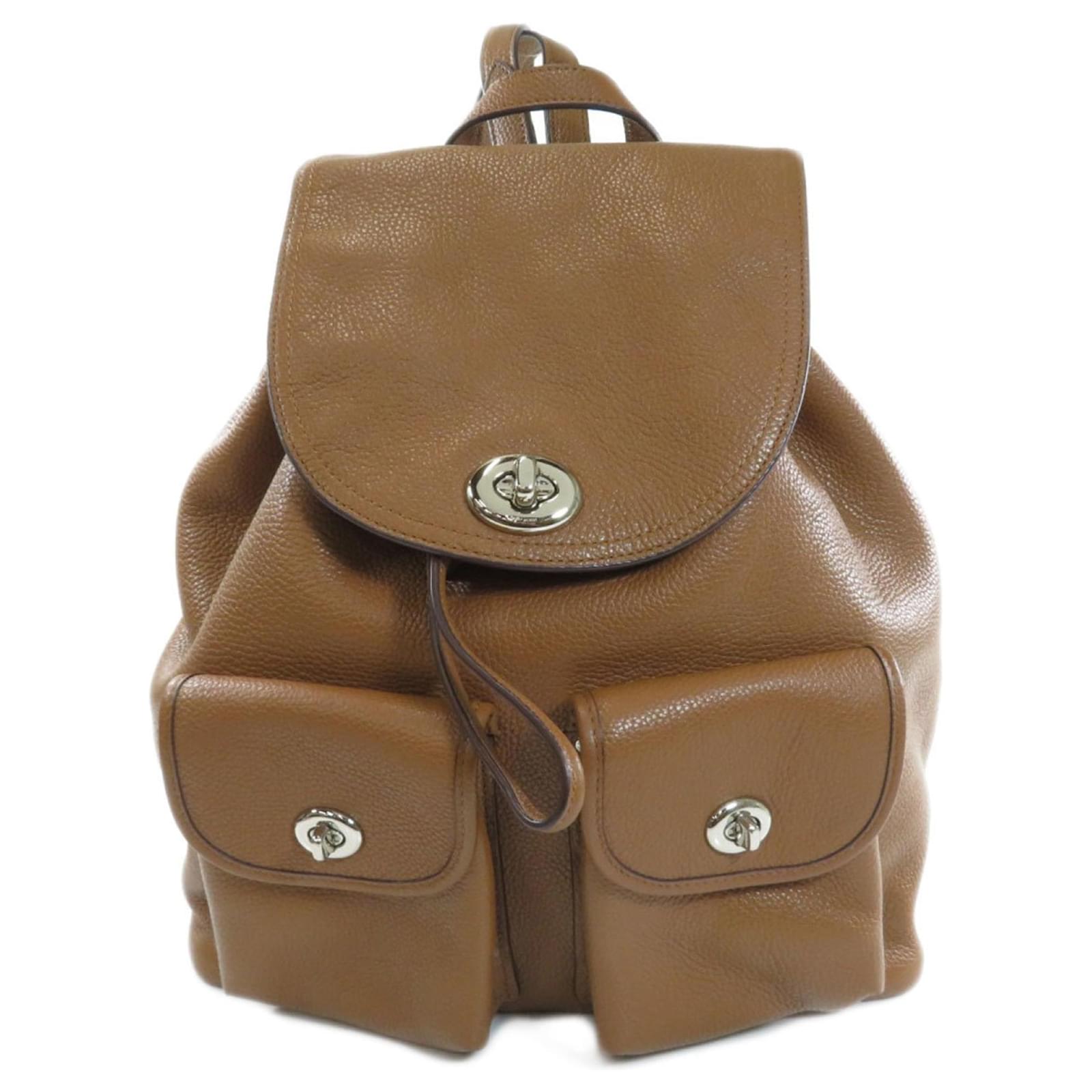 Coach Brown Leather ref.750086 - Joli Closet