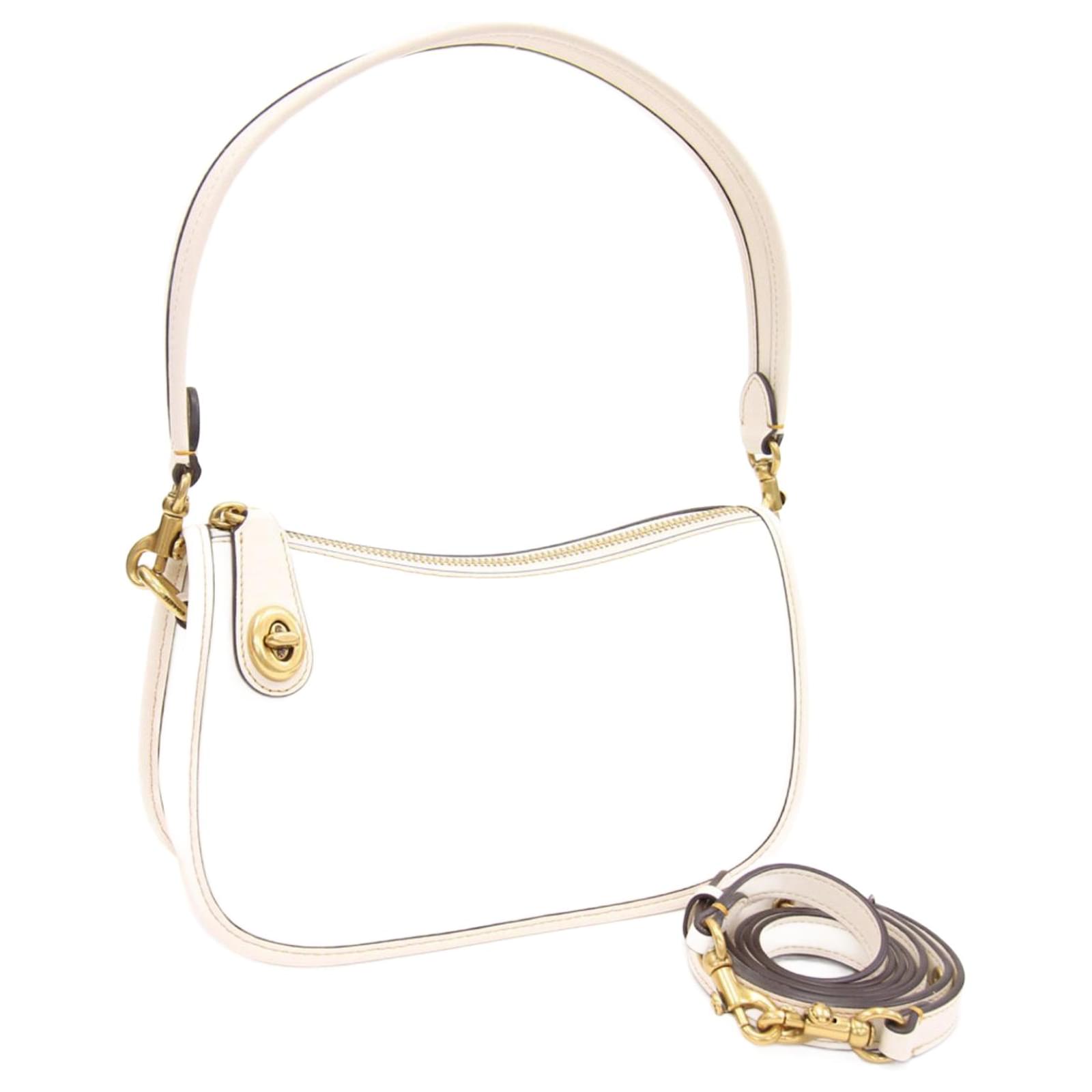 Coach White Leather ref.750124 - Joli Closet