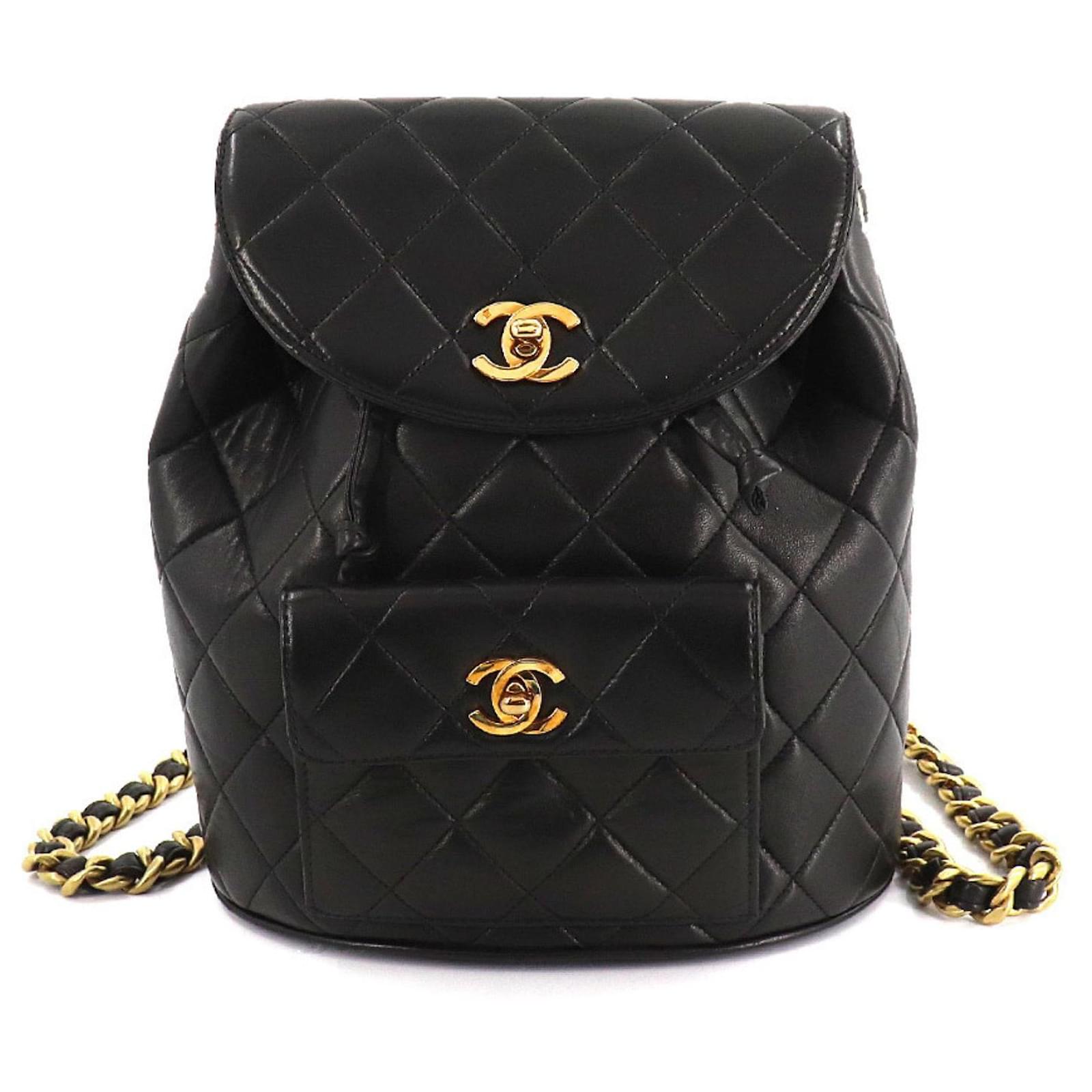Chanel Black Leather ref.750448 - Joli Closet