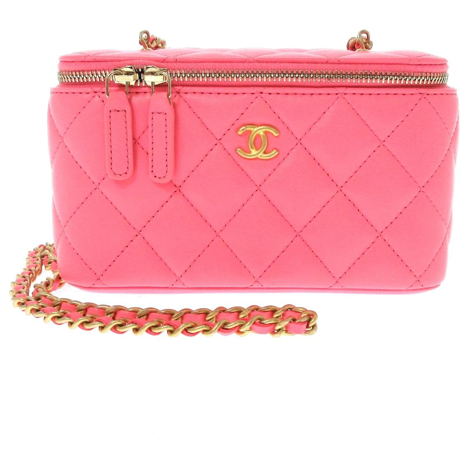 Chanel Vanity Pink Leather ref.750537 - Joli Closet