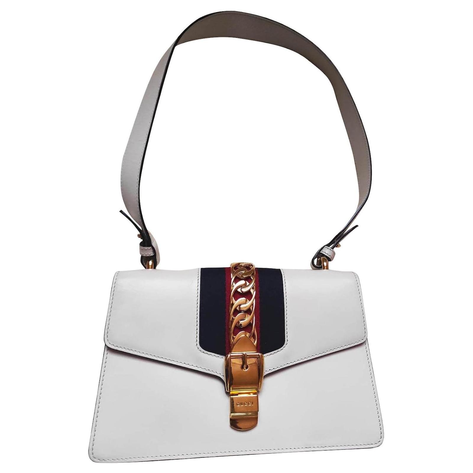 Sylvie Gucci bag Eggshell Leather ref.750588 - Joli Closet