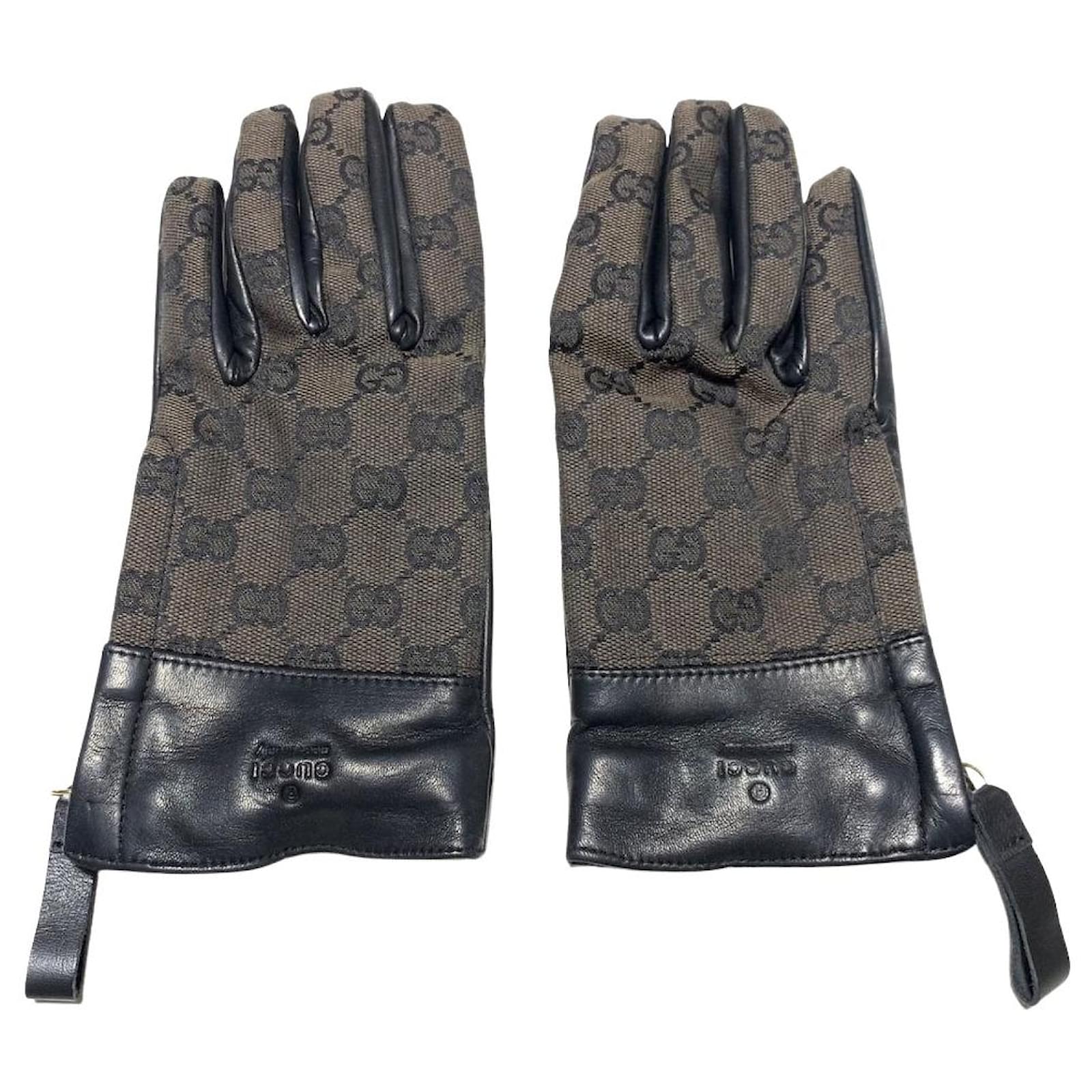 Gucci GG pattern Brown Leather ref.751700 - Joli Closet