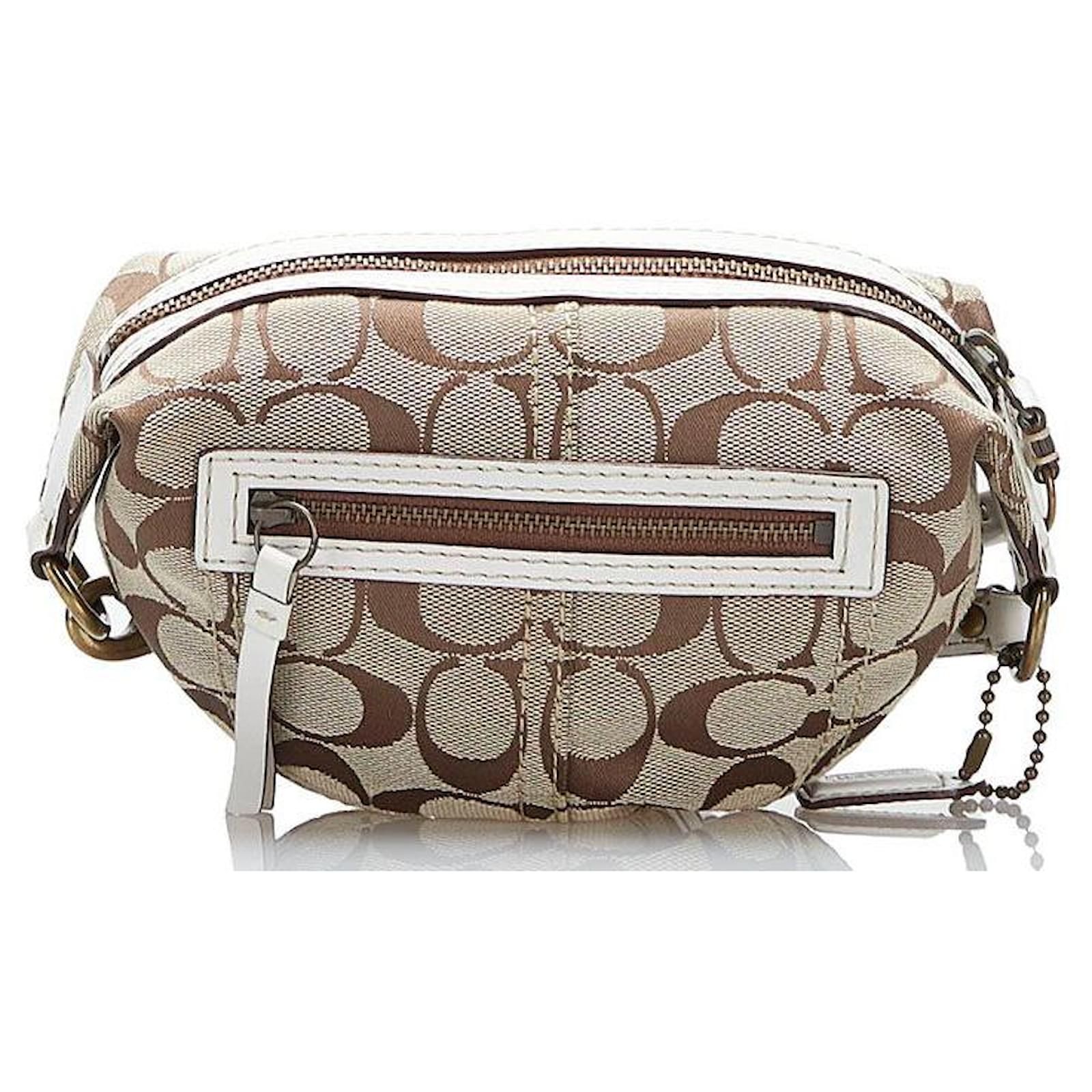 coach Signature Canvas Crossbody Bag brown Cloth ref.752714 - Joli Closet