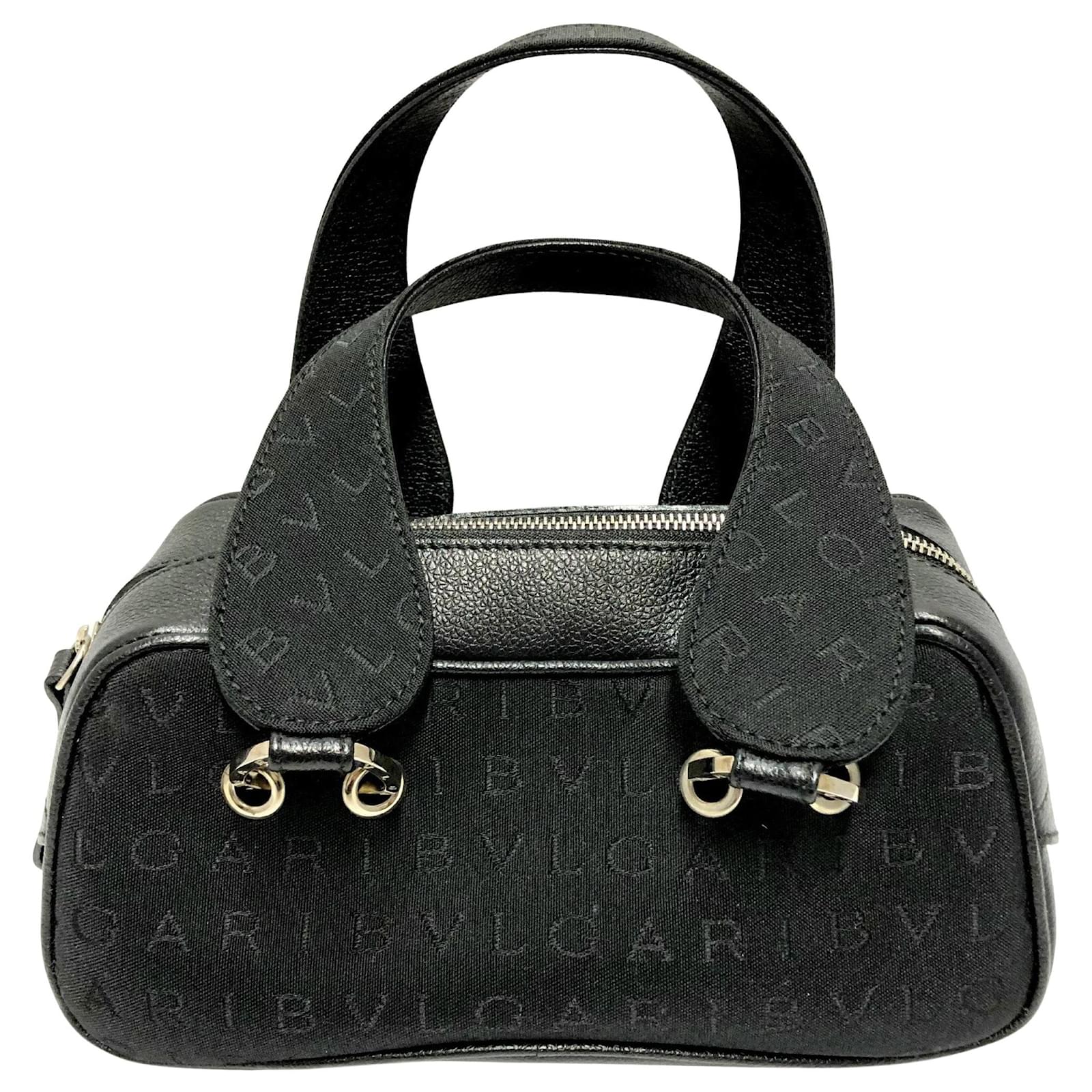 Bulgari BVLGARI Logo Mania Black Leather ref.752835 - Joli Closet