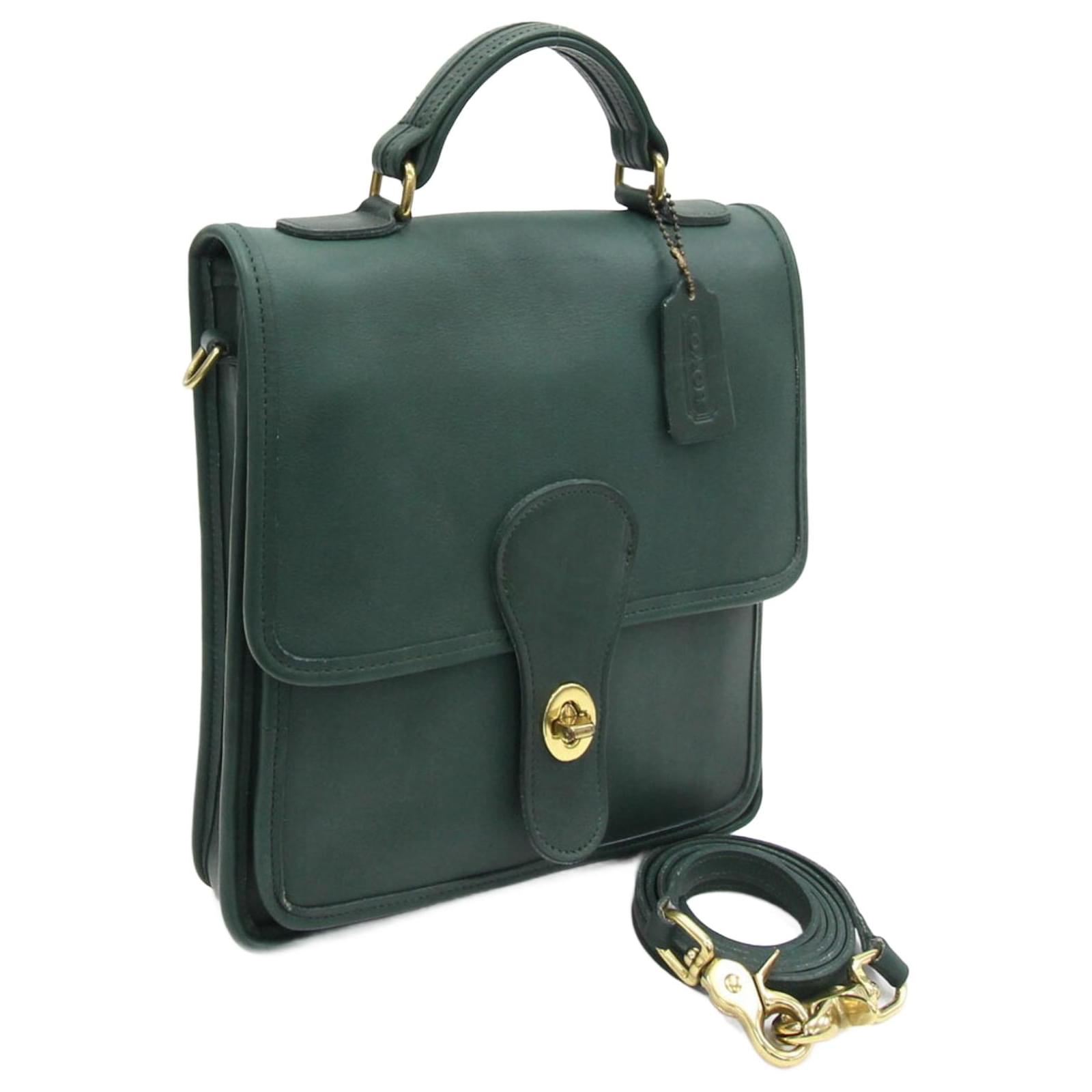 Coach Green Leather ref.752988 - Joli Closet