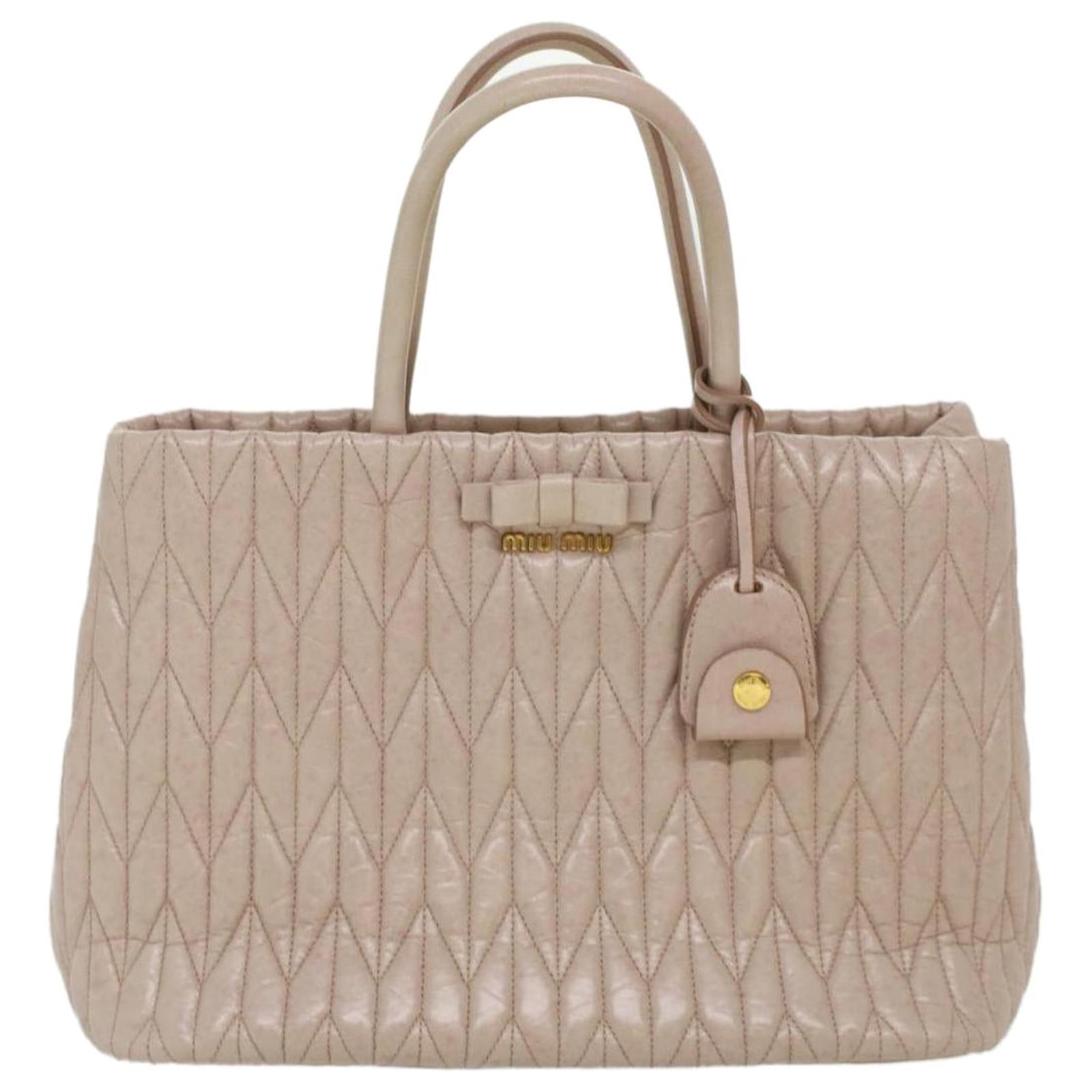 miu miu Pink Leather ref.753349 - Joli Closet