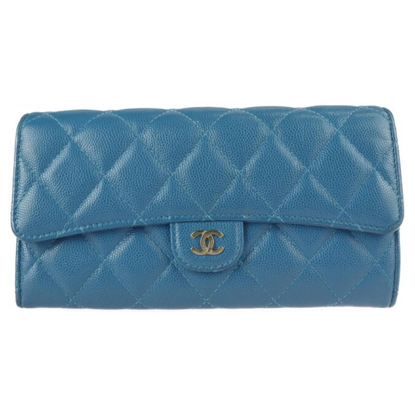 Chanel Blue Leather ref.753380 - Joli Closet
