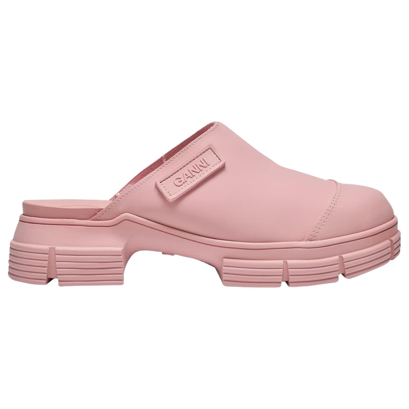 Ganni Clog in Pink Recycled Rubber ref.754022 - Joli Closet